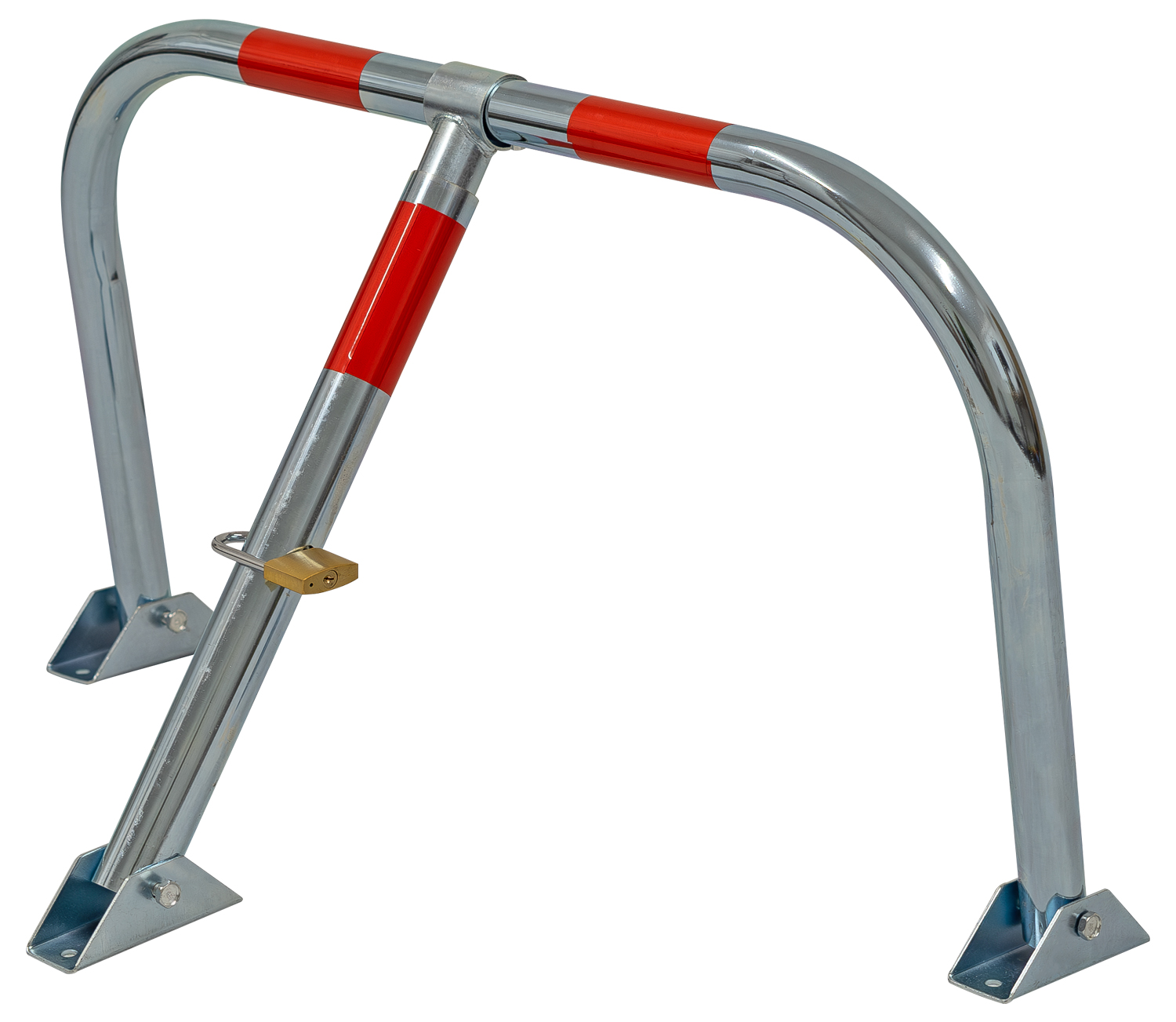 Woodside Folding Driveway Security Car Parking Barrier Bollard Post ...