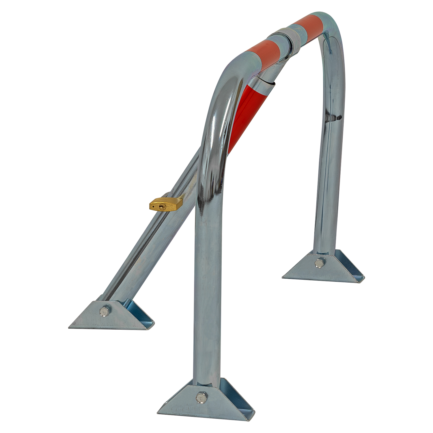 Woodside Folding Driveway Security Car Parking Barrier Bollard Post ...
