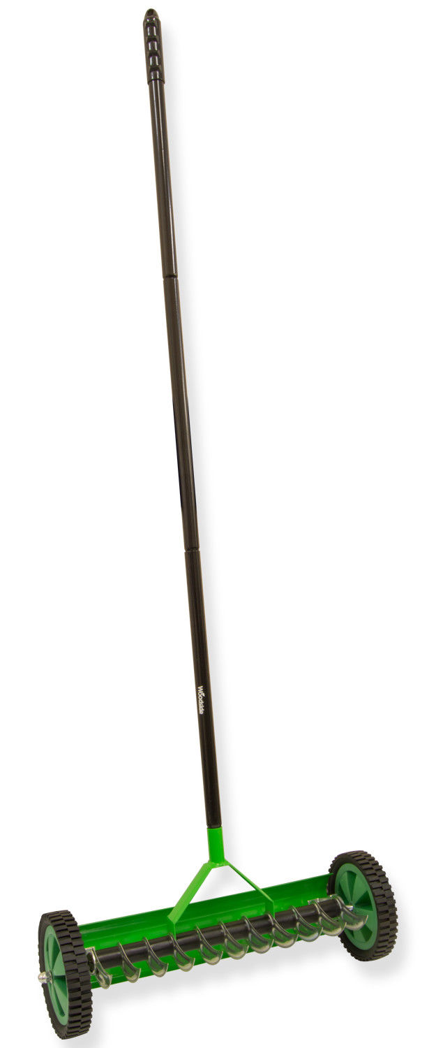 Woodside Manual Lawn/Grass Scarifier Rake Garden Moss/Thatch/Leaf ...