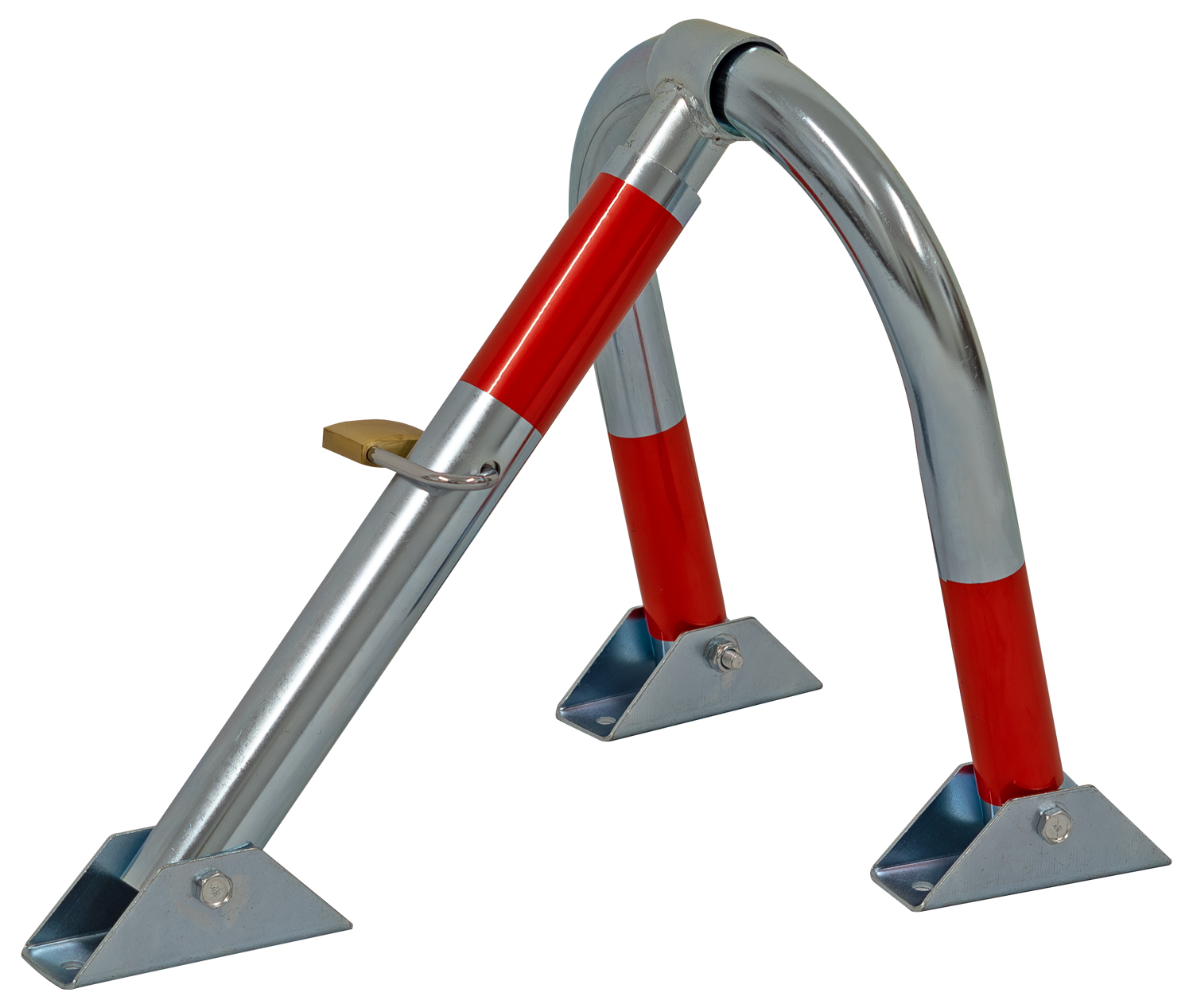 Woodside Folding Driveway Security Car Parking Barrier Bollard Post ...