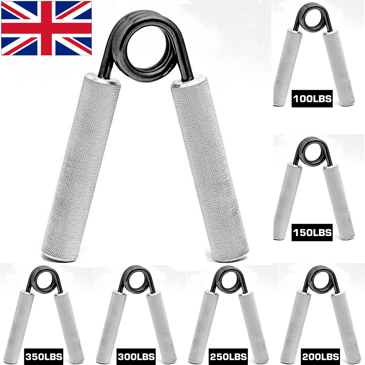 Heavy Hand Grippers Strengthener Grips Wrist Forearm Fitness Exerciser ...