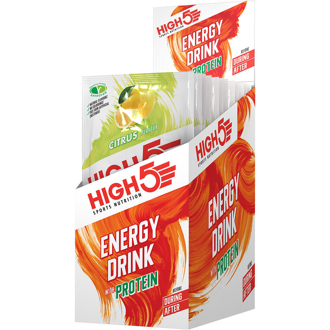 High5 Energy Drink + Protein 12x47g Sachets Carbohydrate + Protein ...