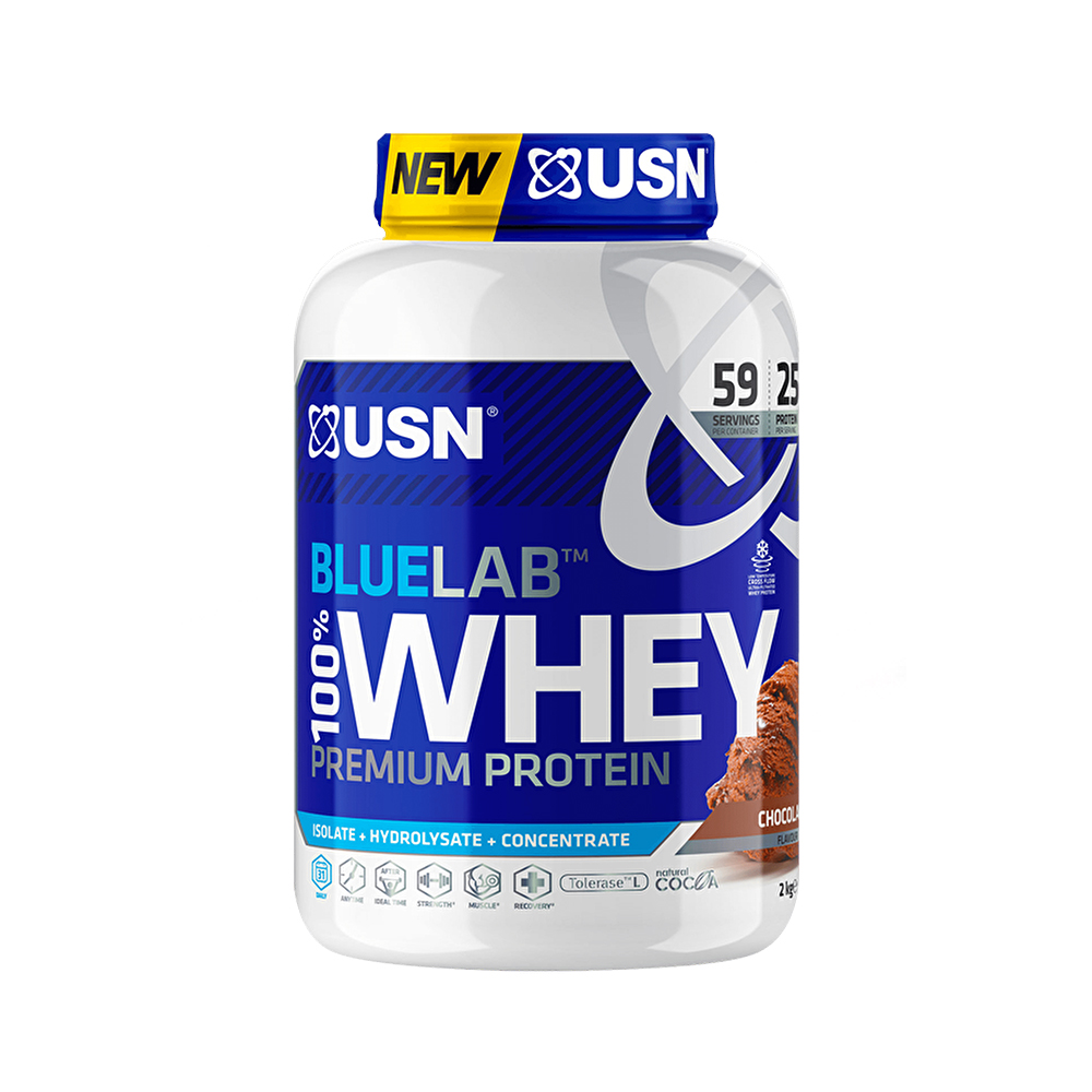 USN Blue Lab 100% Whey Protein Powder Isolate & Hydrolysate Muscle ...