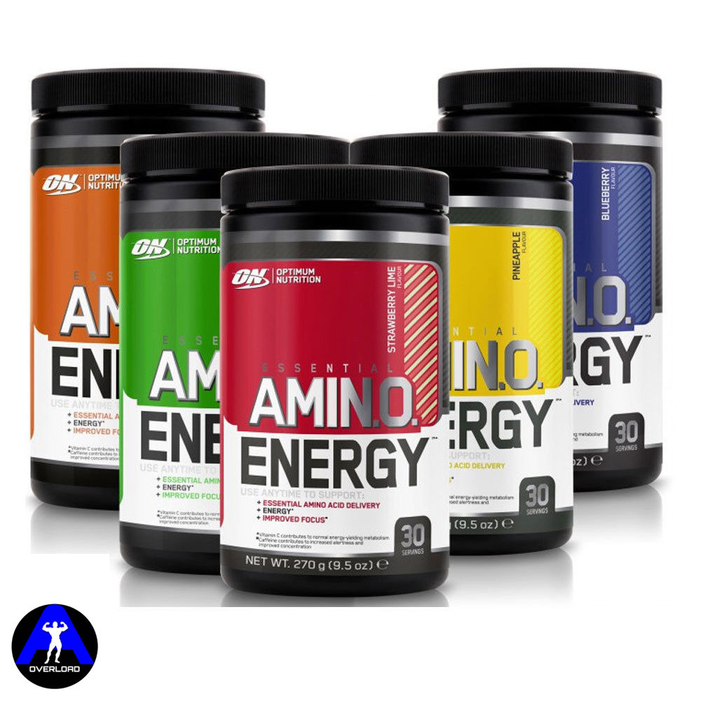 Optimum Nutrition Amino Energy 270g Essential Amino Acids All Flavours ...