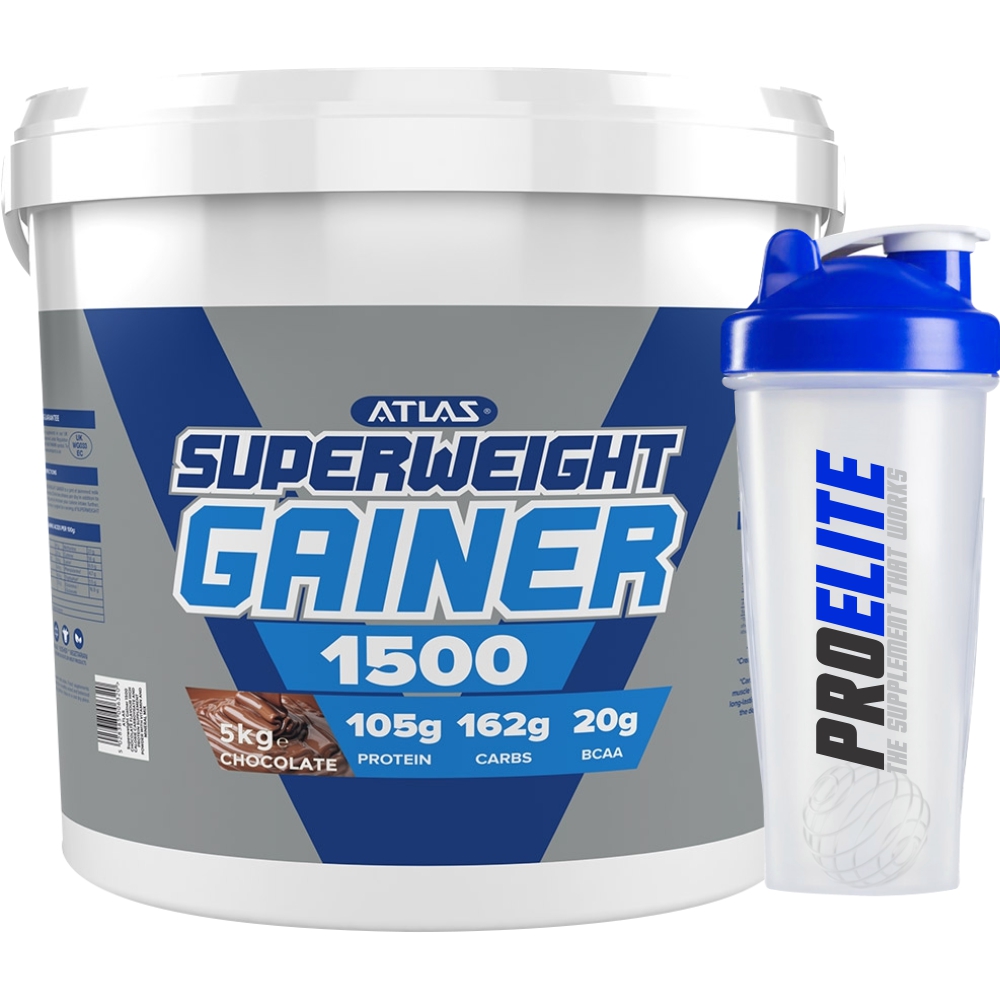 ATLAS SUPER WEIGHT MASS SIZE GAINER GAIN 5KG STRAWBERRY FLAVOUR + FREE ...