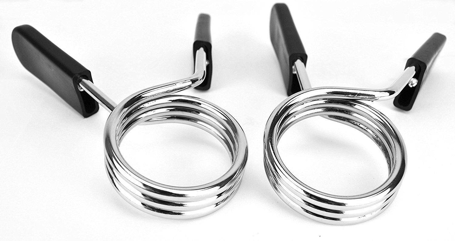 2" Olympic Clips Spring Collars Barbell Bars Collar Dumbbell Weight ...