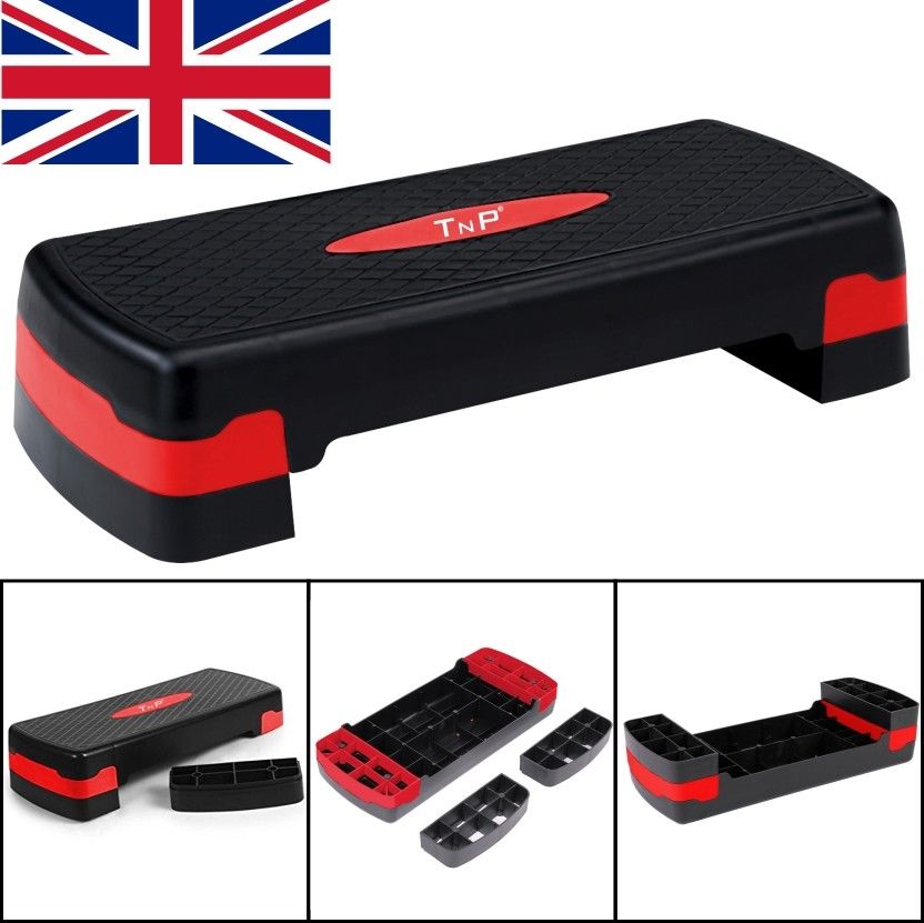 Adjustable Aerobic Step Stepper Exercise Cardio Pilates Training Gym ...