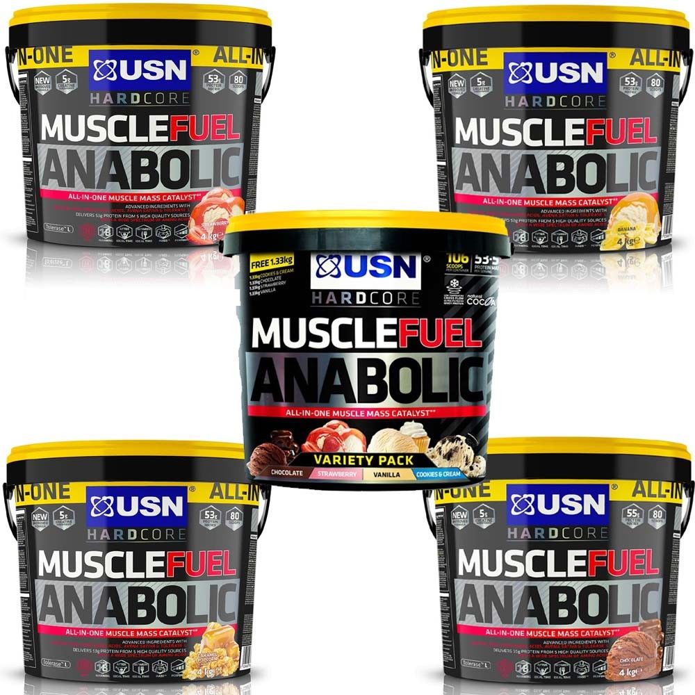 USN Muscle Fuel Anabolic 4Kg / 4000g - All Flavours - Lean Muscle All ...