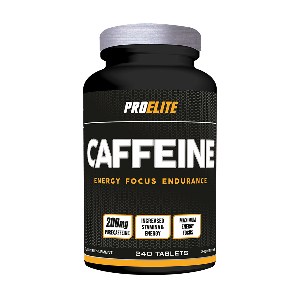 ProElite Caffeine Tablets Energy 240 Tablets Increase Stamina & Energy ...