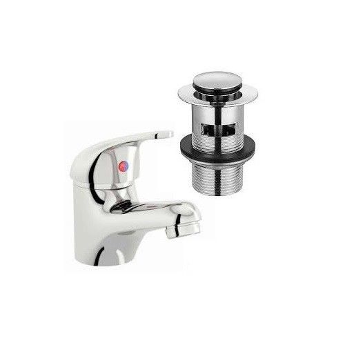 White 550mm Two Door Bathroom Cabinet Basin Sink Vanity Unit Chrome Tap ...