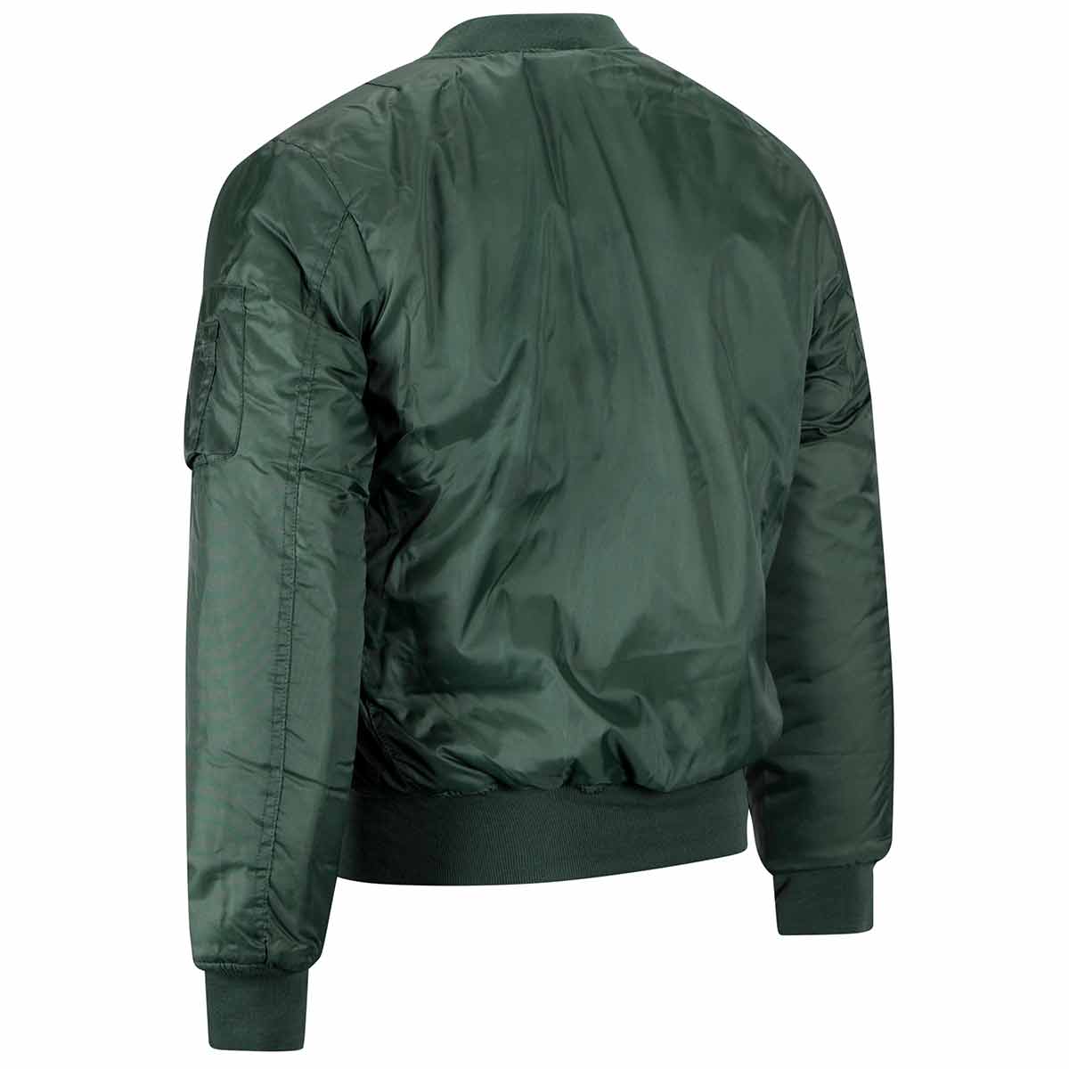 Surplus Mens Basic Bomber Flight Jacket Slim Fit MA1 Military Pilot ...