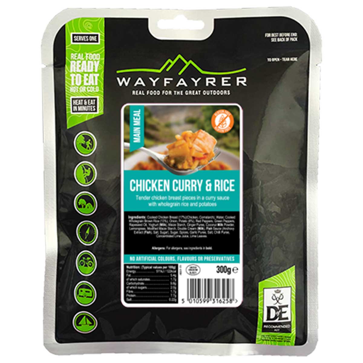 Wayfayrer Ready to Eat Meals MRE Ration Packs Camping food DofE ...