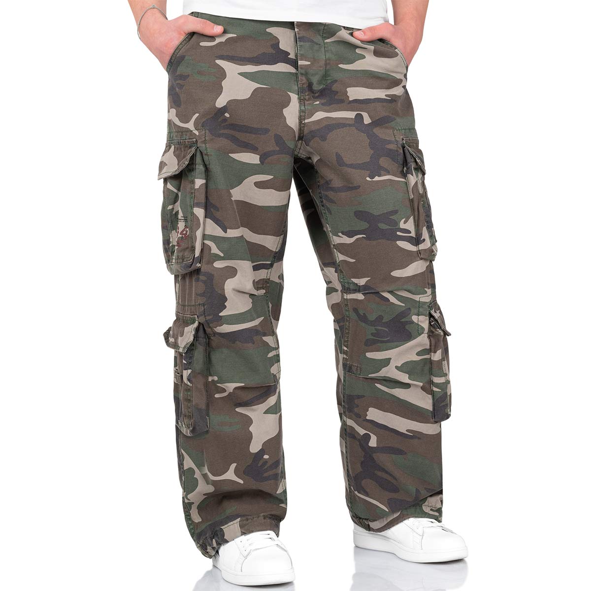 Surplus Mens Cargo Combat Military Army Work Trousers Camouflage Pants ...