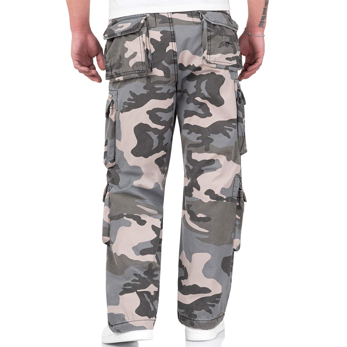 Surplus Mens Cargo Combat Military Army Work Trousers Camouflage Pants ...