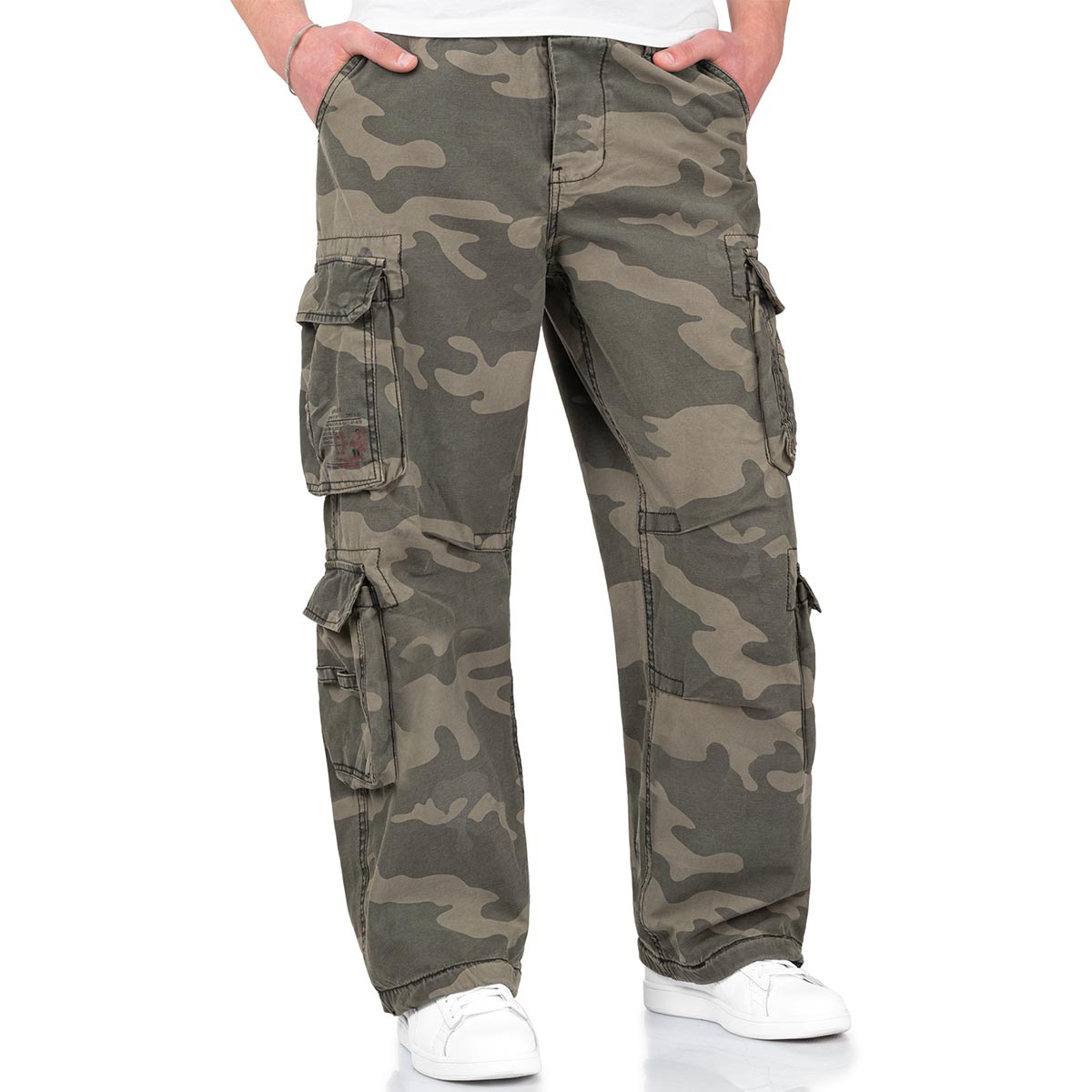 Surplus Mens Cargo Combat Military Army Work Trousers Camouflage Pants ...