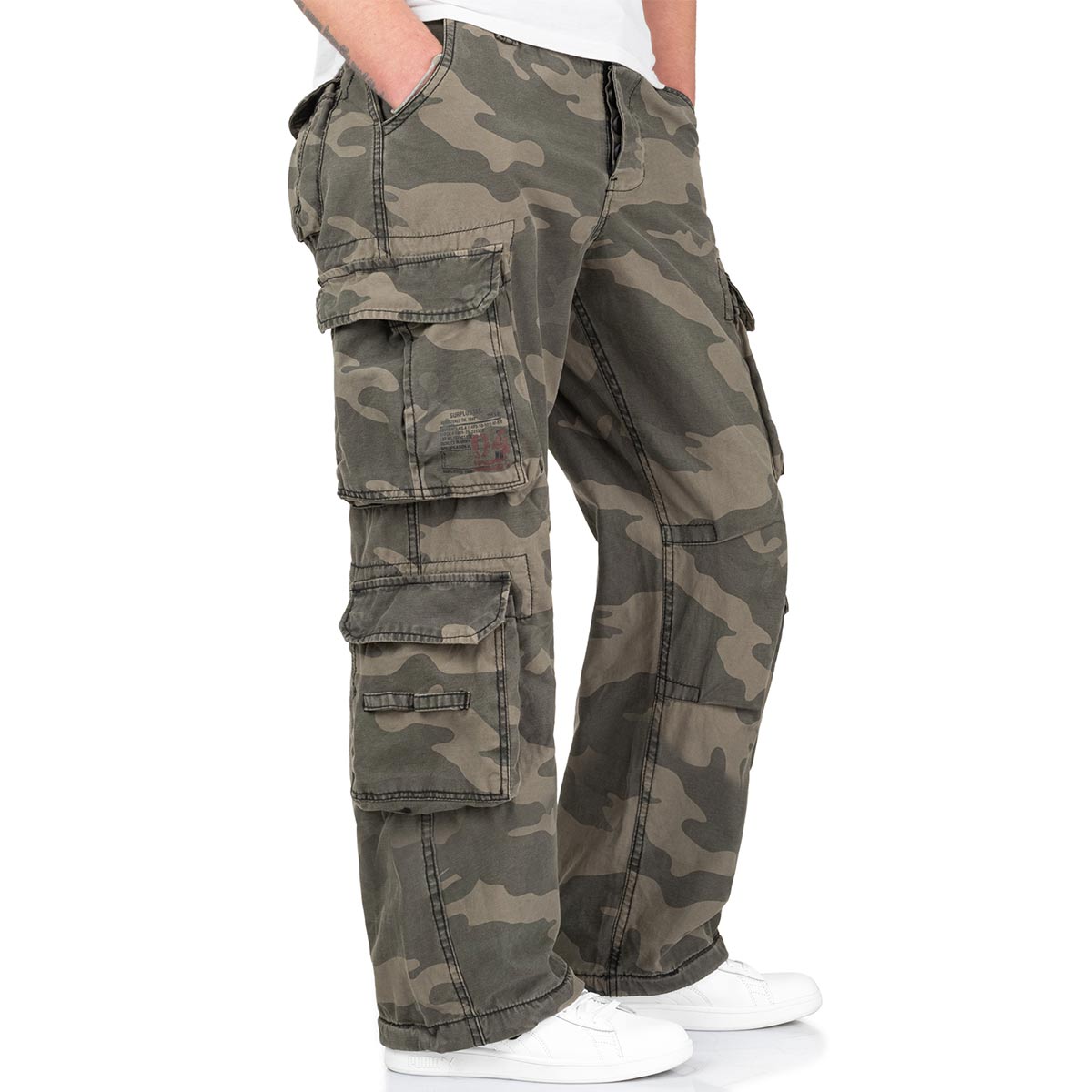Surplus Mens Cargo Combat Military Army Work Trousers Camouflage Pants ...
