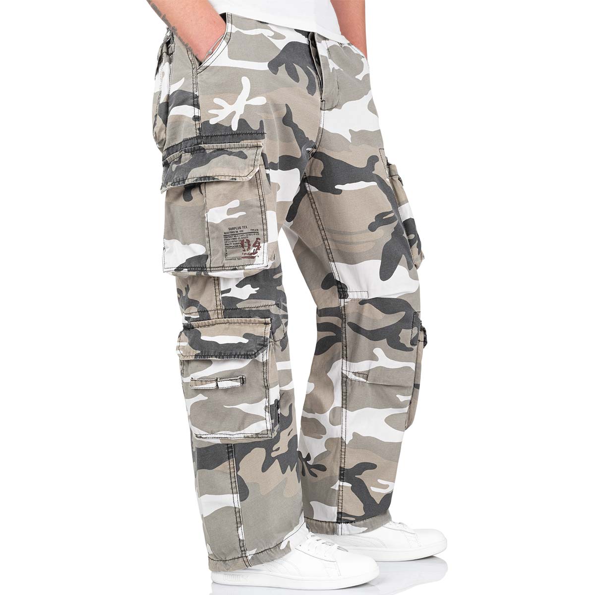 Surplus Mens Cargo Combat Military Army Work Trousers Camouflage Pants ...