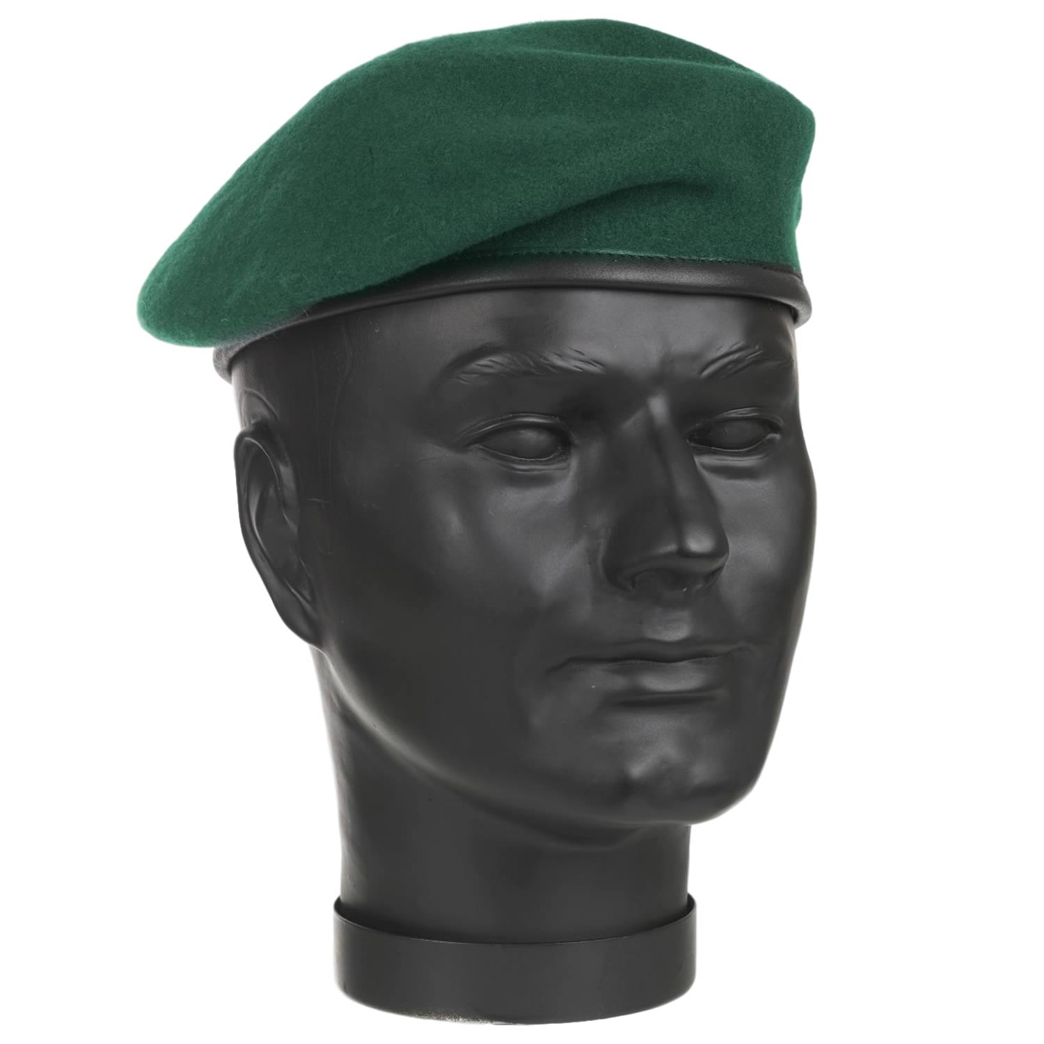 Military Beret 100% Wool Leather Banded Silk Lined Army Cadet Hat Cap 7 ...