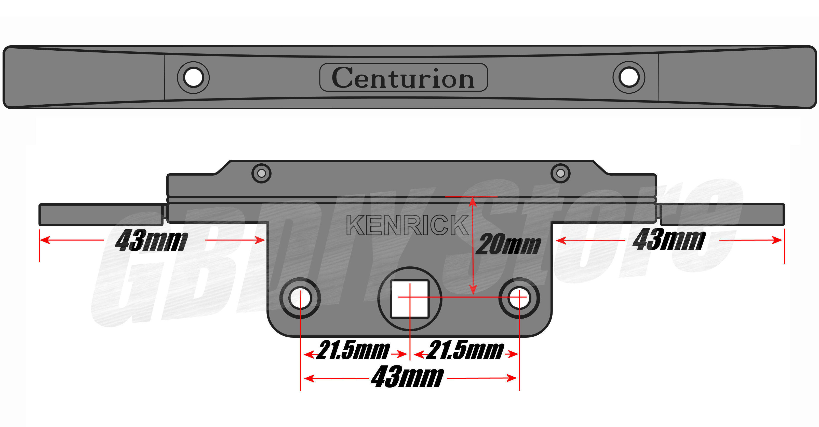 Kenrick Centurion uPVC Window Lock Espag Rod Gearbox Mechanism ...