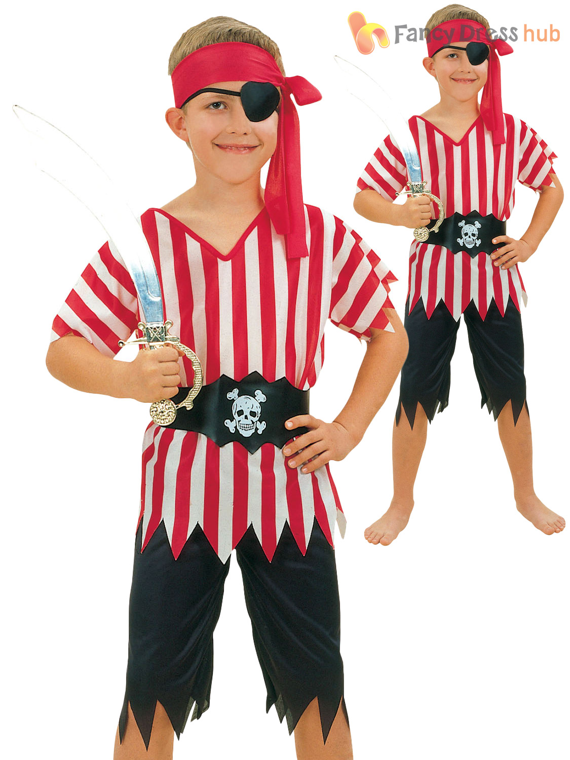 Boys Caribbean Pirate Fancy Dress Costume Kids Book Week Halloween Boys Caribbean Pirate Fancy Dress Costume Kids Book Week Halloween