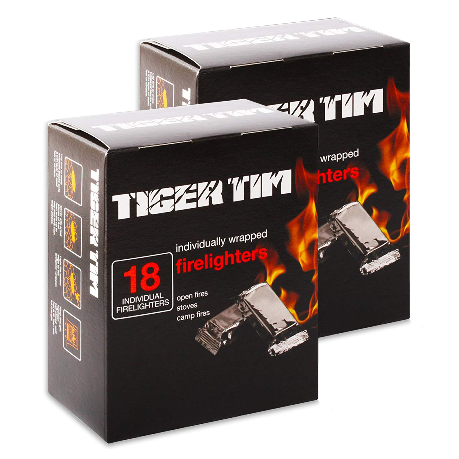 Tiger Tim Wrap Firelighters X 18 RY10347 for sale online | eBay