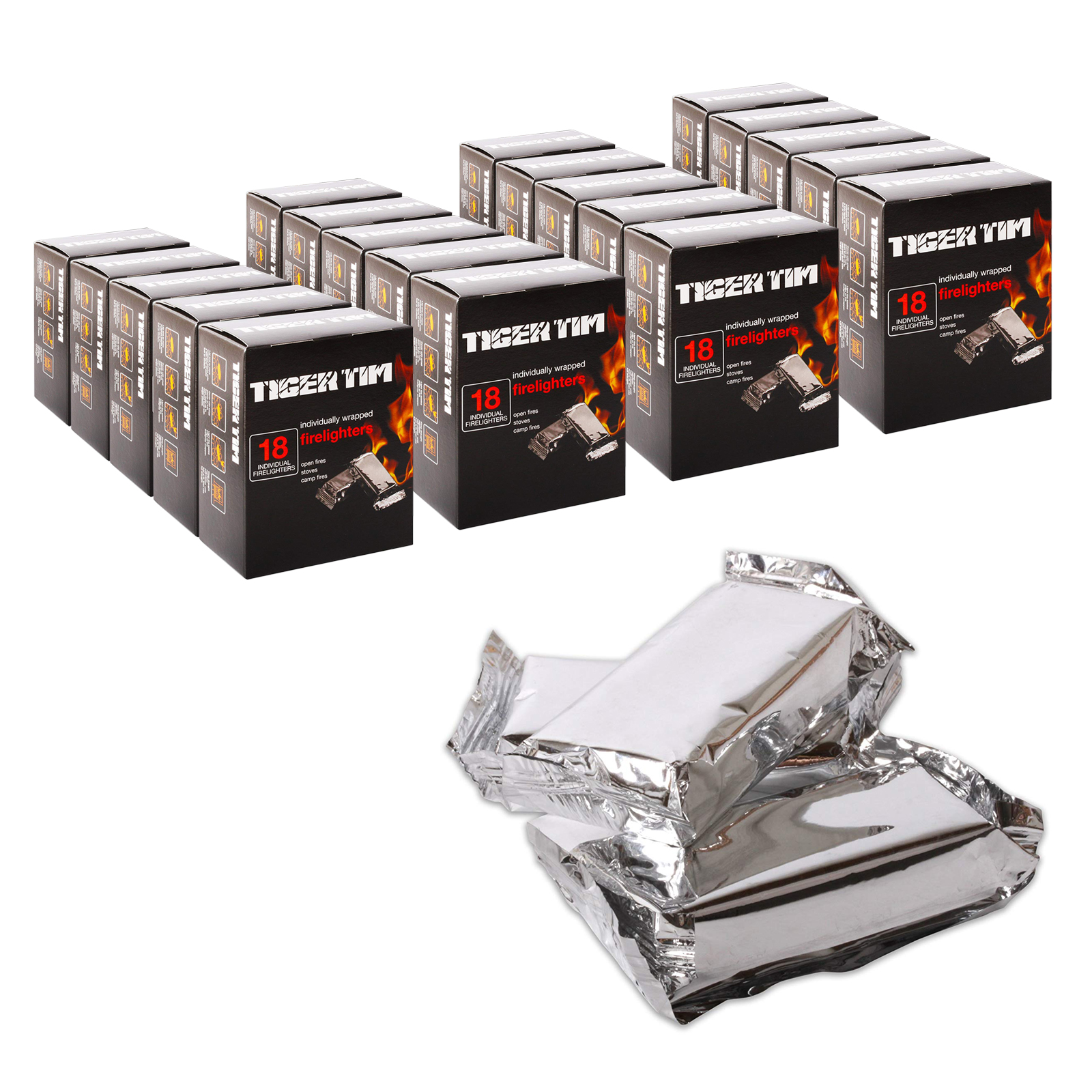 Tiger Tim Wrap Firelighters X 18 RY10347 for sale online | eBay