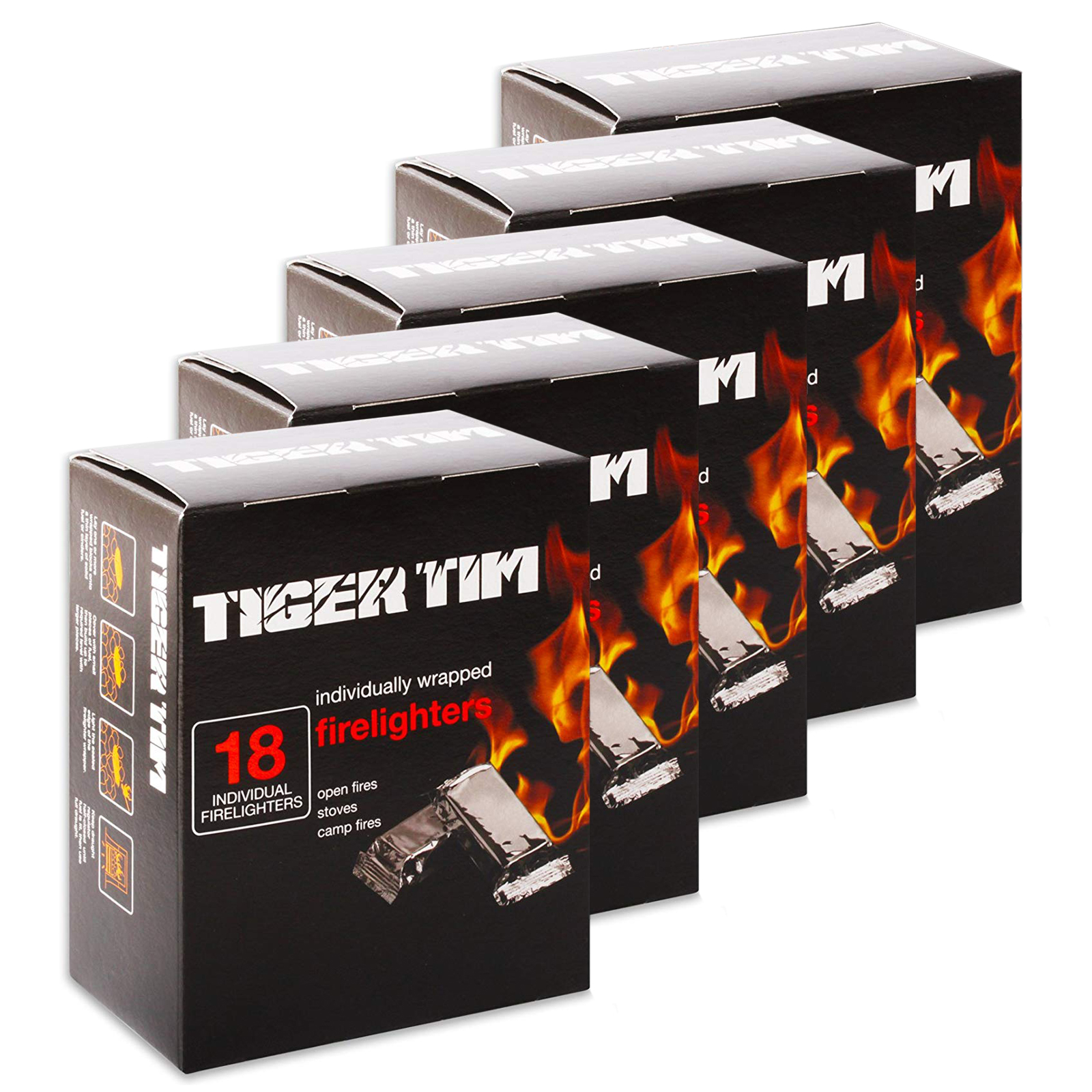 Tiger Tim Wrap Firelighters X 18 RY10347 for sale online | eBay