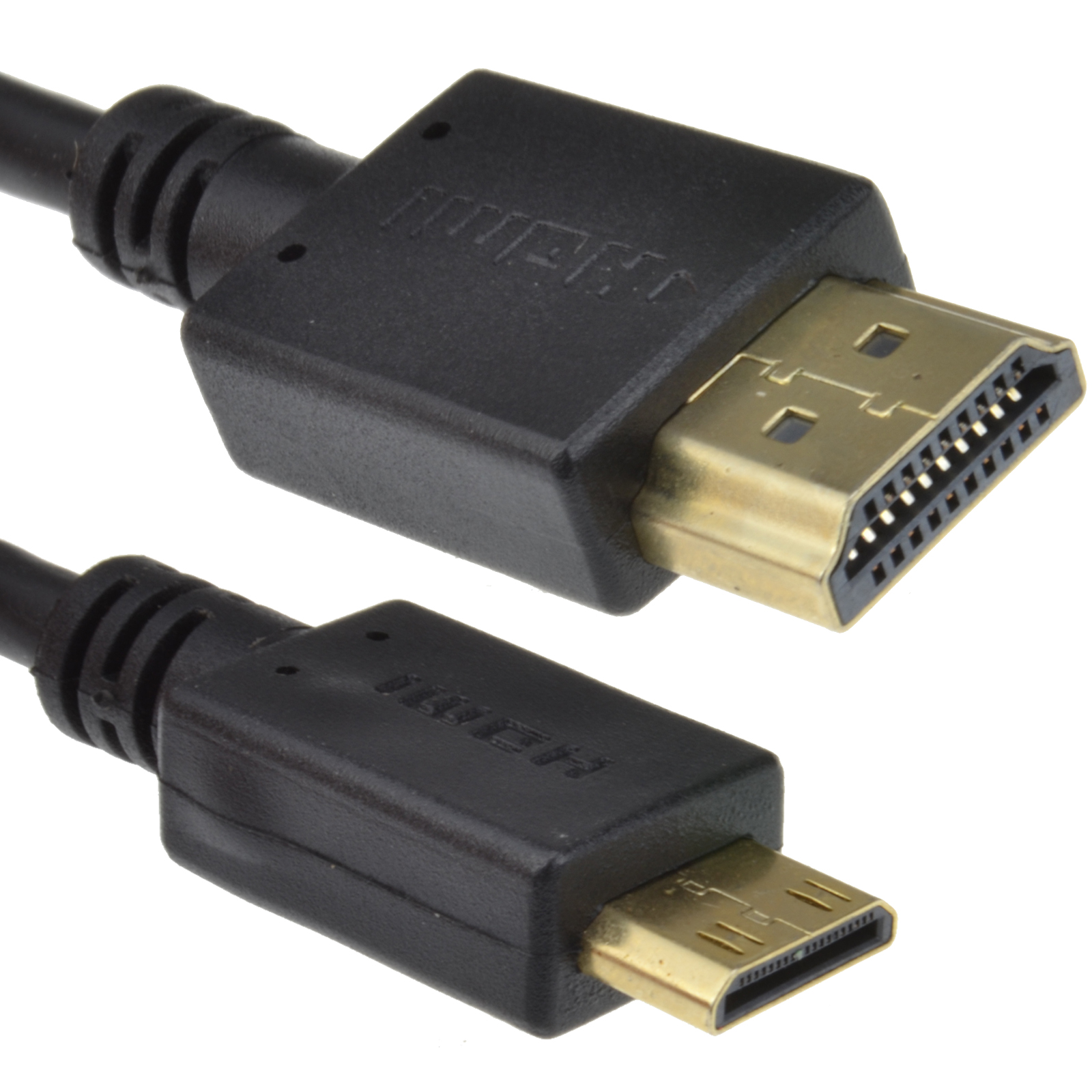 2m Mini HDMI Type C Male Plug to HDMI Cable Lead GOLD 5055383417254 | eBay
