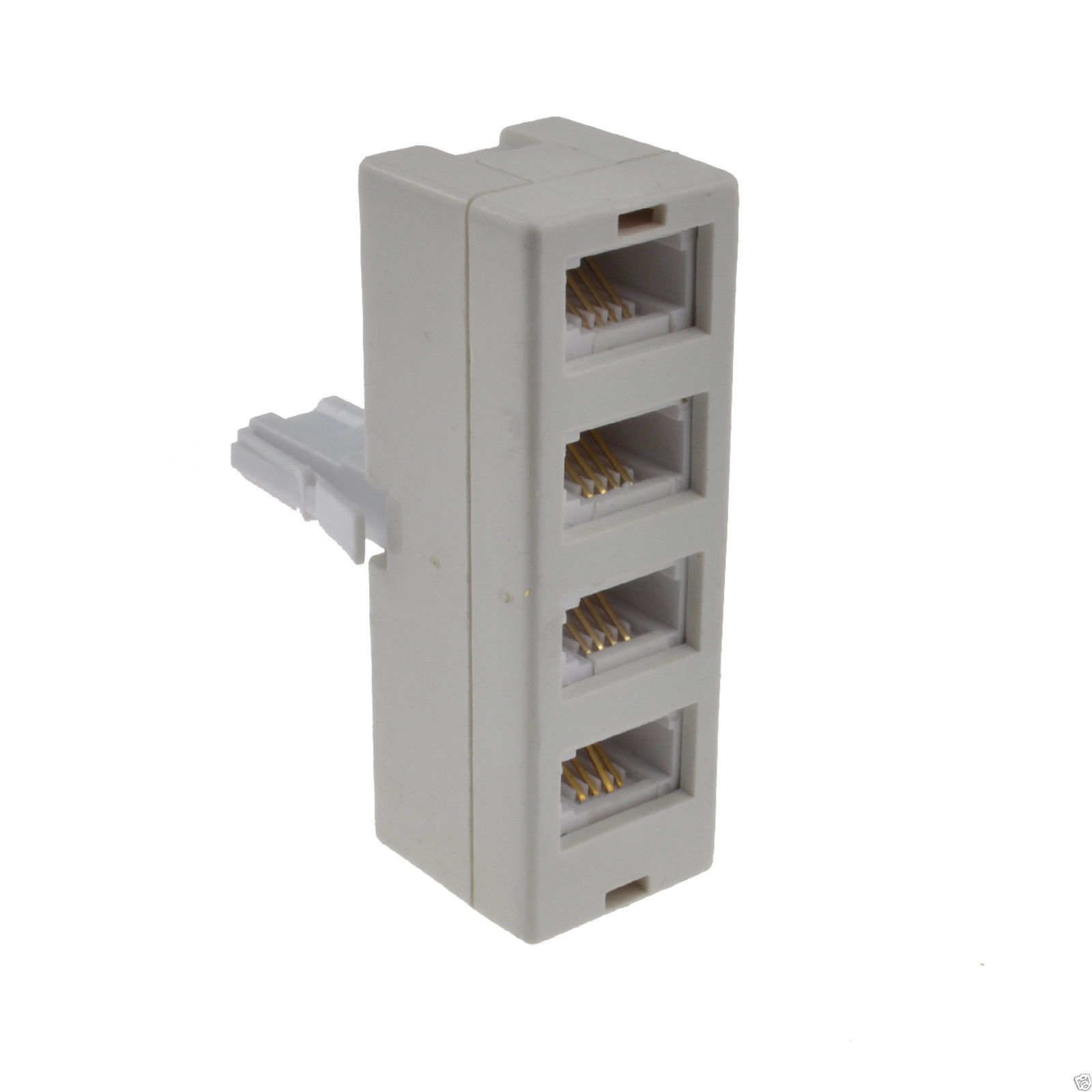 BT Telephone Splitter 4 Way Sockets 1 x Socket to 4 BT Phone Lines ...