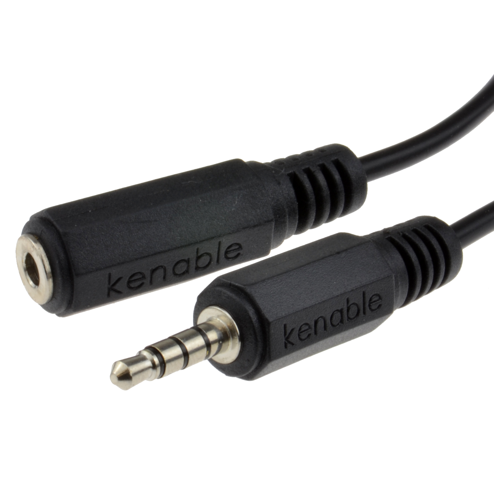 4 Pole 3 Band 3.5mm Jack Plug to 3.5mm Socket Extension AV Cable 1m/2m ...