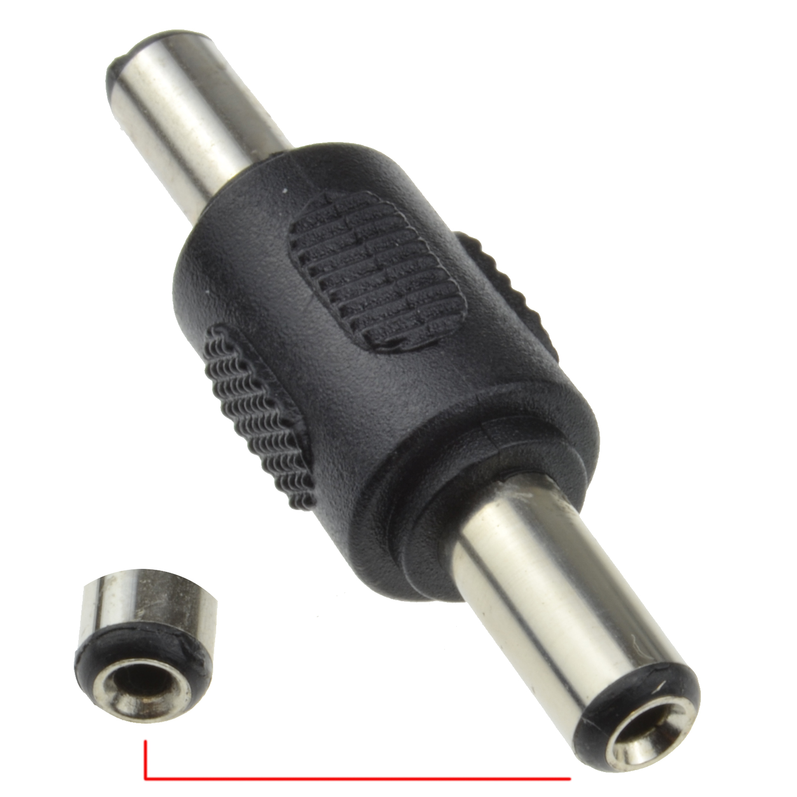 2.1mm or 2.5mm x 5.5mm DC Power Coupler Gender Changer Adapter Plug or ...