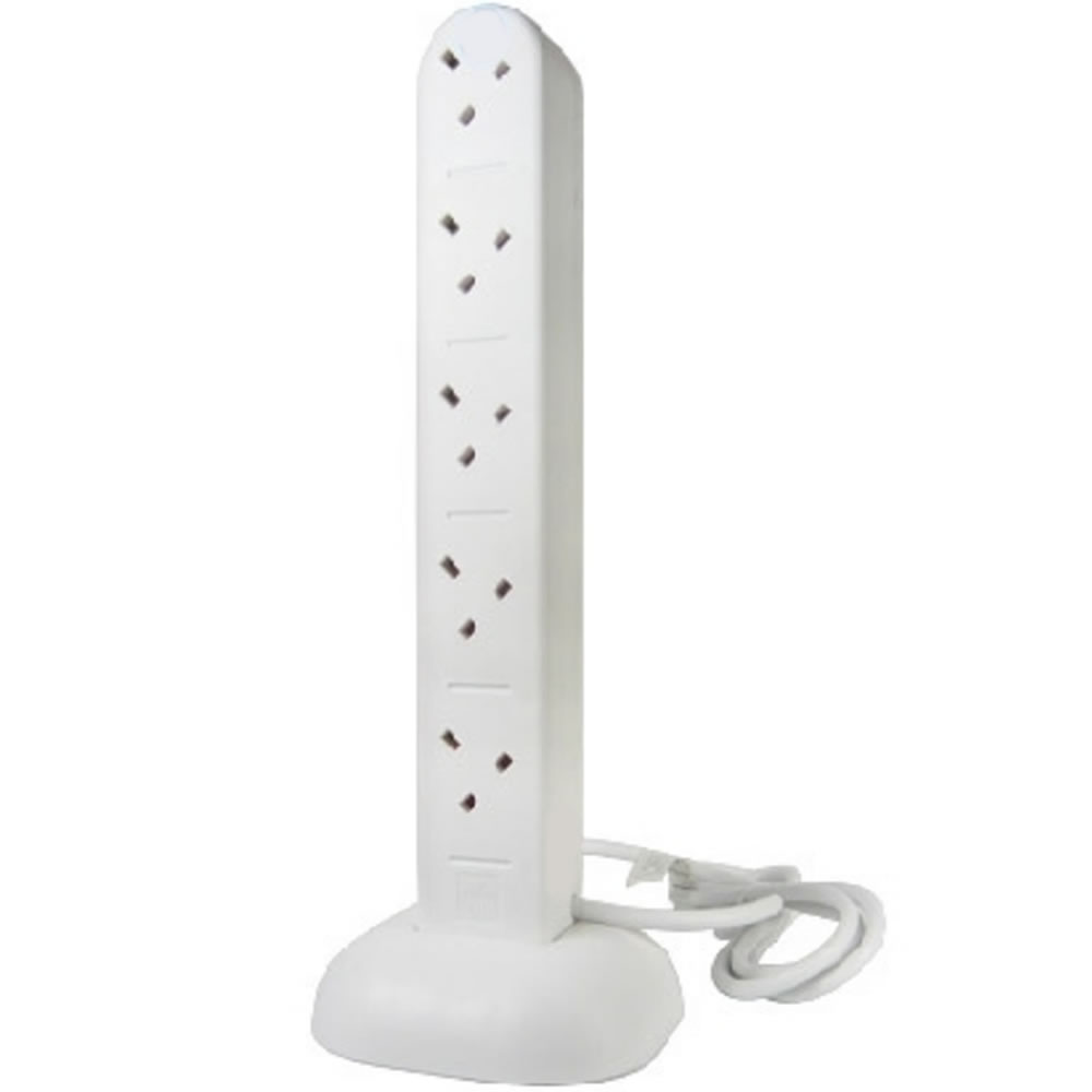 10 Gang Way Tower Extension Socket 2m Cable 5055383425891 | eBay