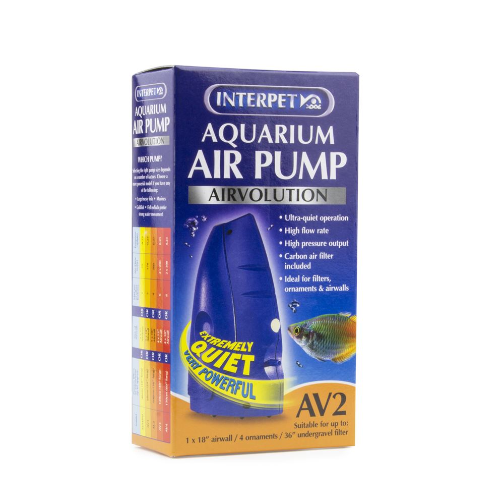 Interpet Airvolution Aquarium Air Pump Tropical Goldfish Fish Tank AV 1 ...