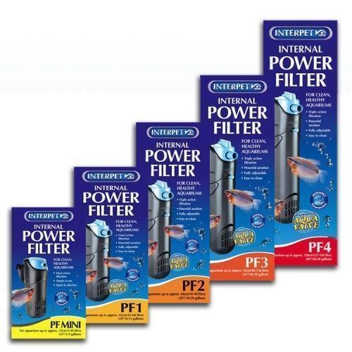 Interpet Aquarium Filter Internal Fish Tank Power Filtration Mini PF 1 ...