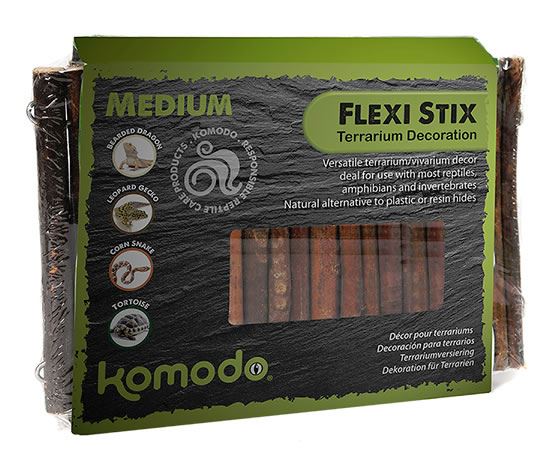 Komodo Flexi Sticks Reptile Bendy Makes Tunnel Ramp Hide Vivarium ...
