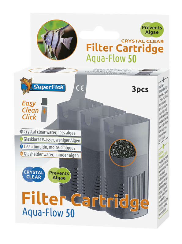 Superfish Aqua-Flow Crystal Clear Aquarium Filter Cartridge 50/100/200 ...