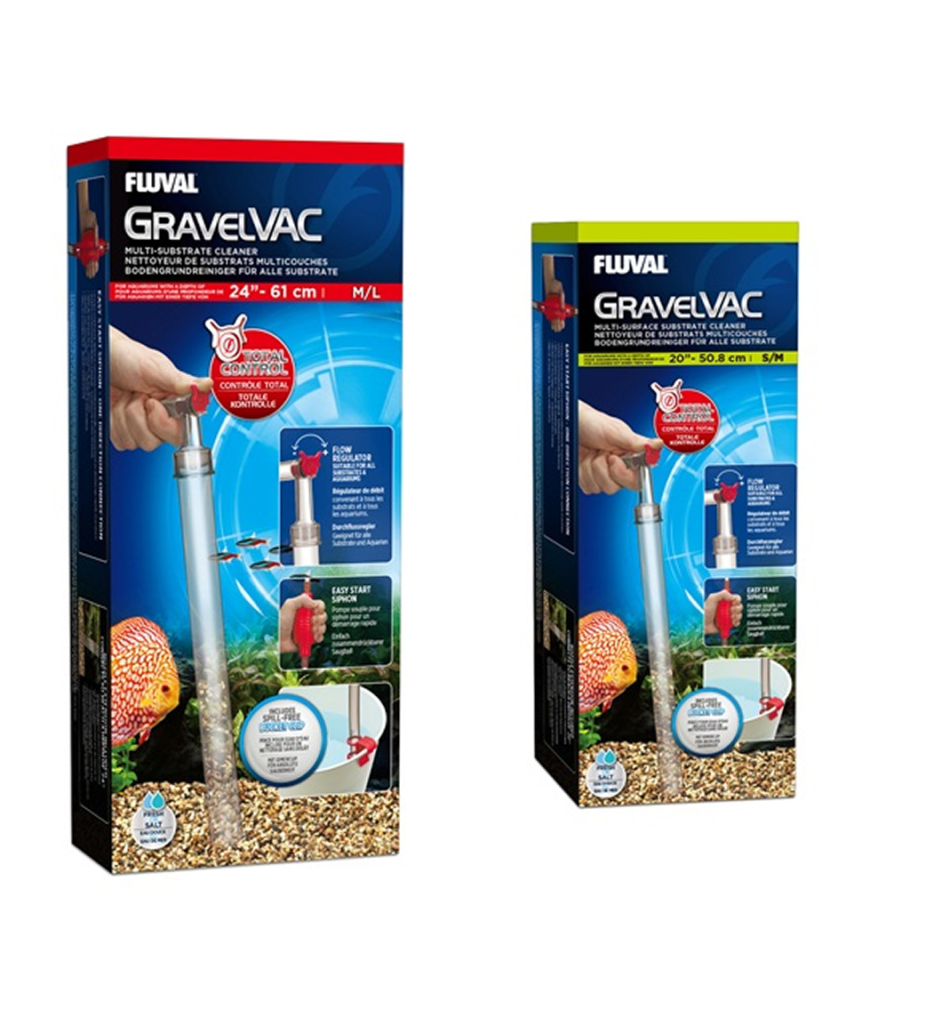 Fluval Gravel Vac Fish Tank Clean Substrate Gravel Cleaner & Flow ...