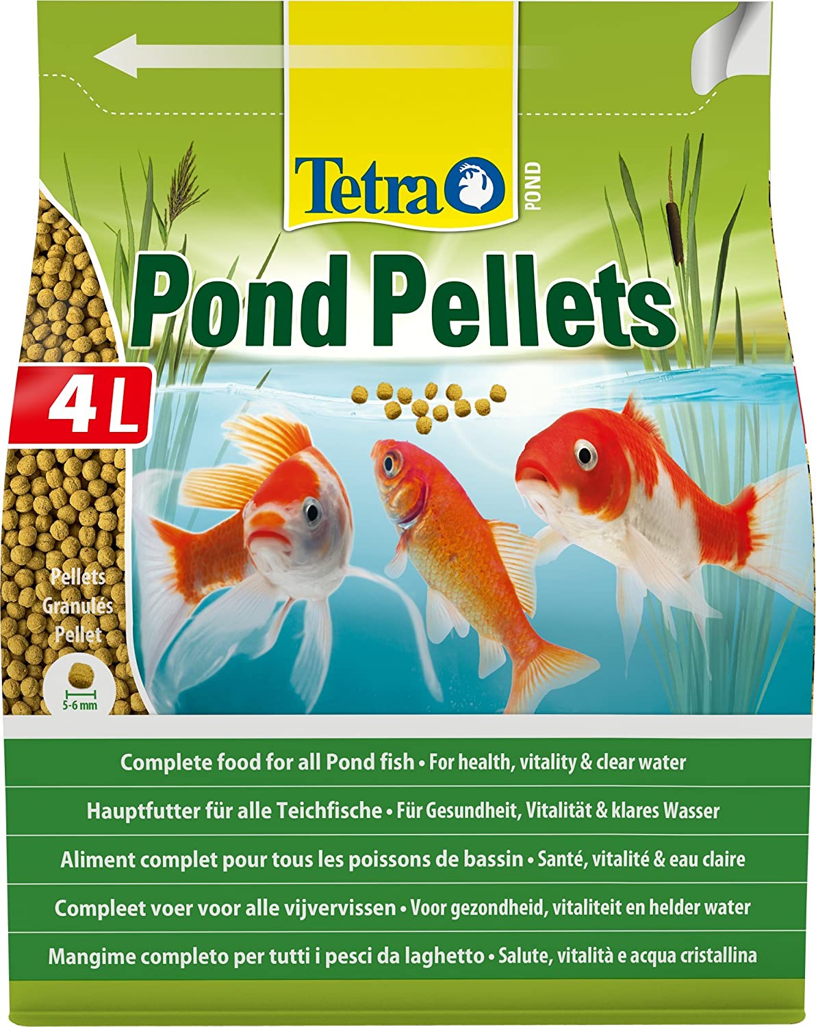 Tetra Pond Fish Food Pellets Floating Complete Diet for Koi Goldfish ...