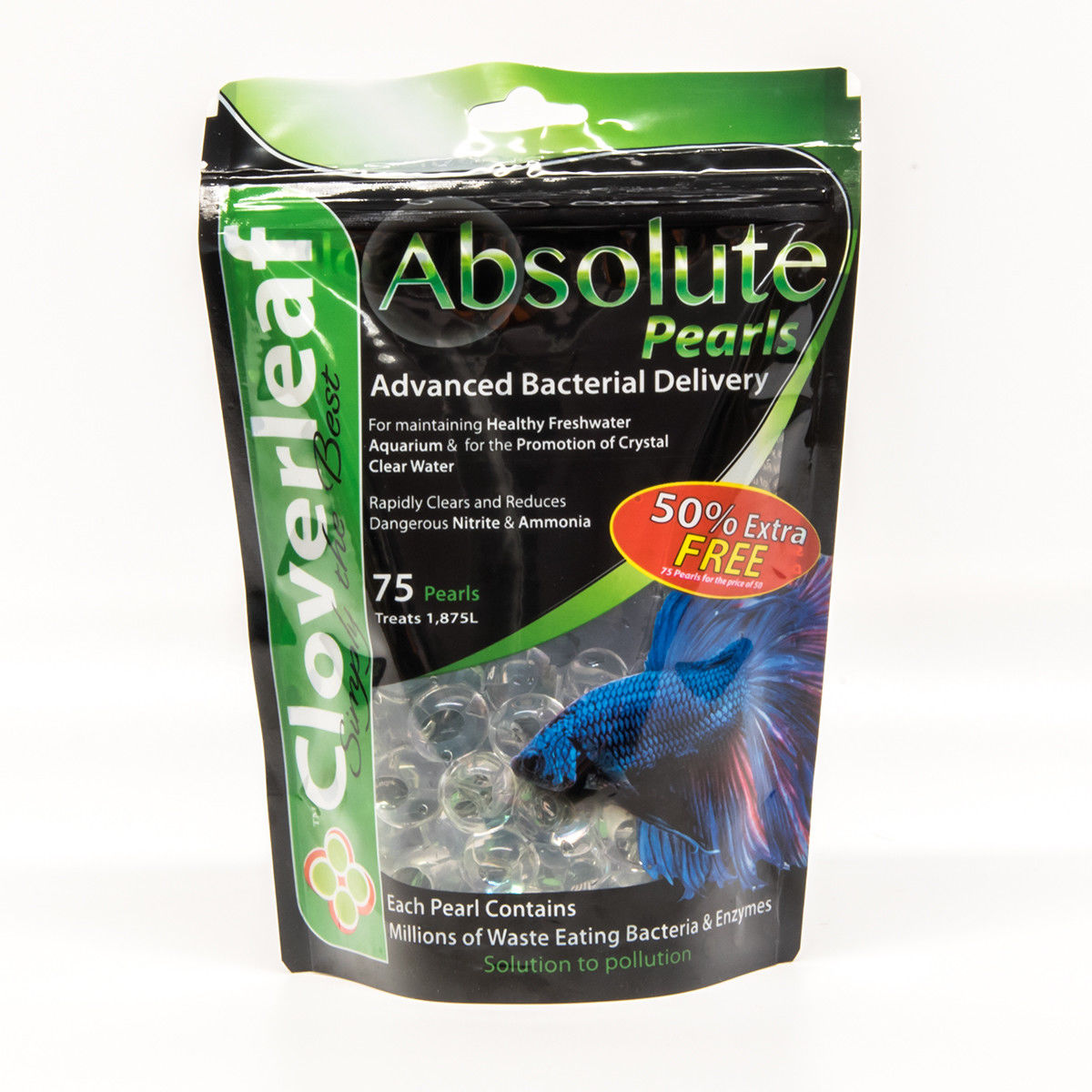 Cloverleaf Absolute Pearls 50 Aquarium Biological Bacteria Balls Clear ...