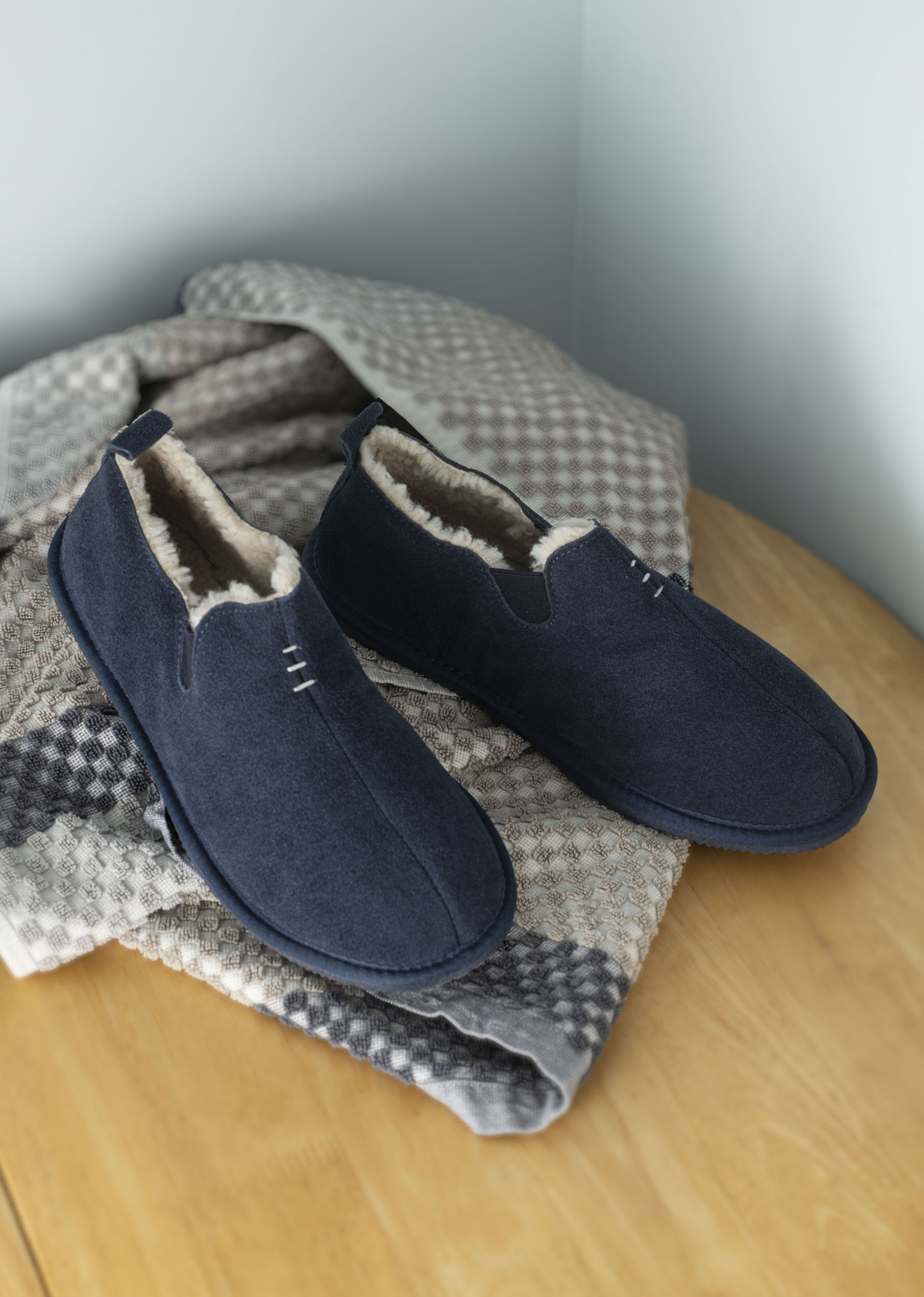 Men's Sheepskin Lined Bootee Slippers | eBay UK