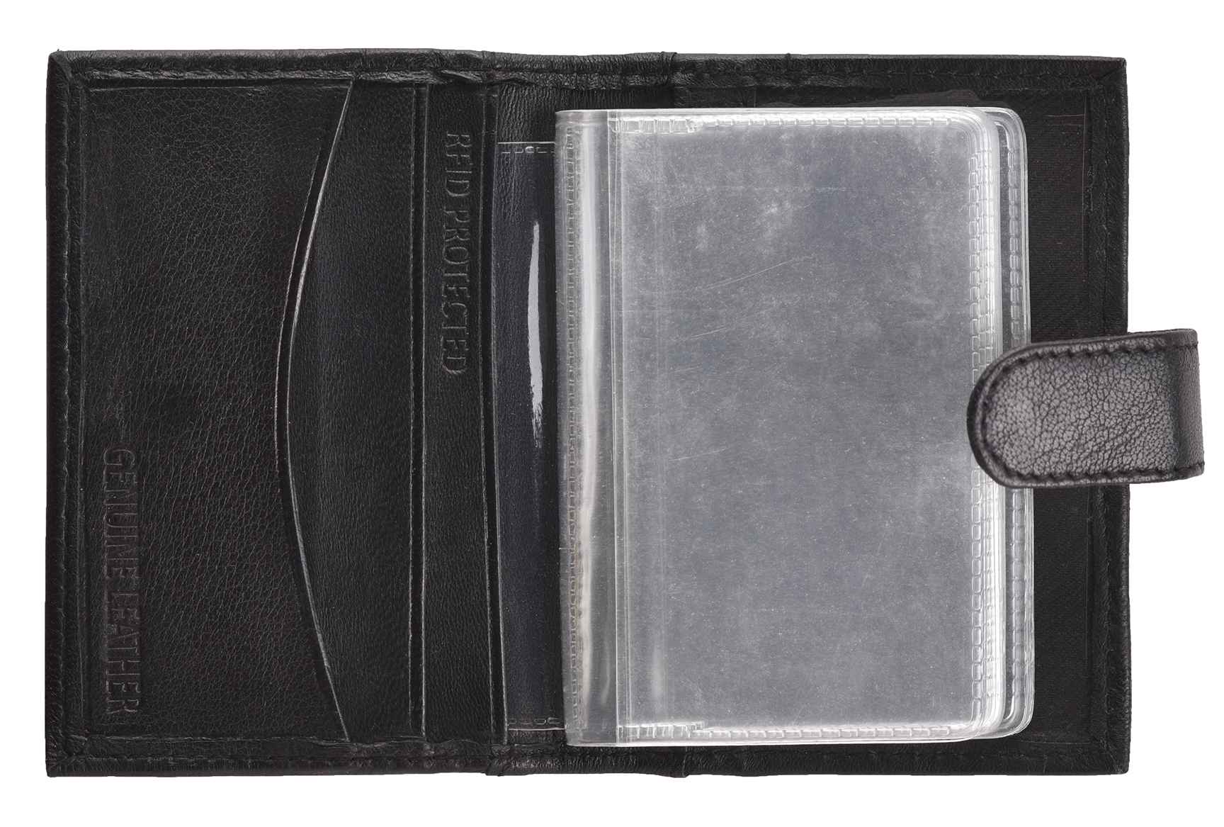 Leather Card Wallet Holder RFID Blocking with 20 + Card Sleeves Mens ...