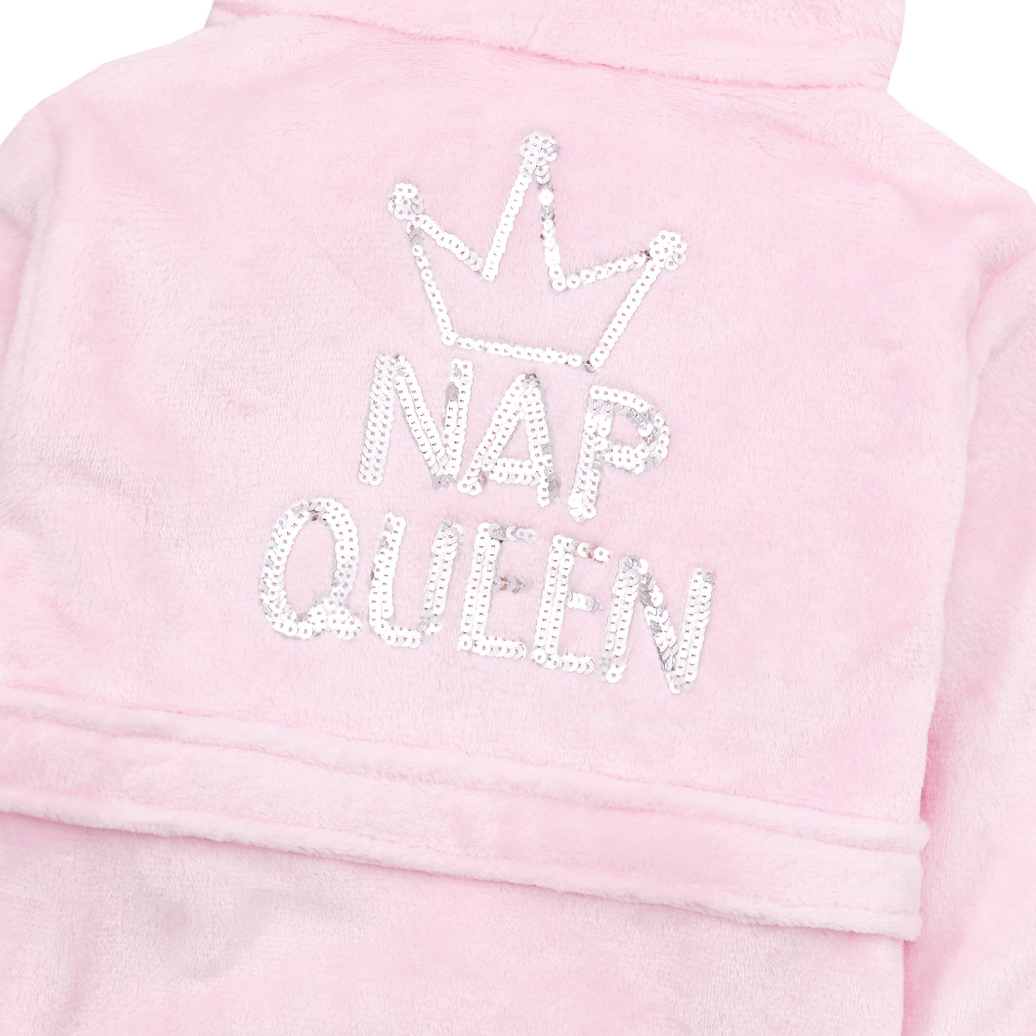 Girls Pink Dressing Gown Hooded Bathrobe 2-3 3-4 4-5 5-6 7-8 Plush ...