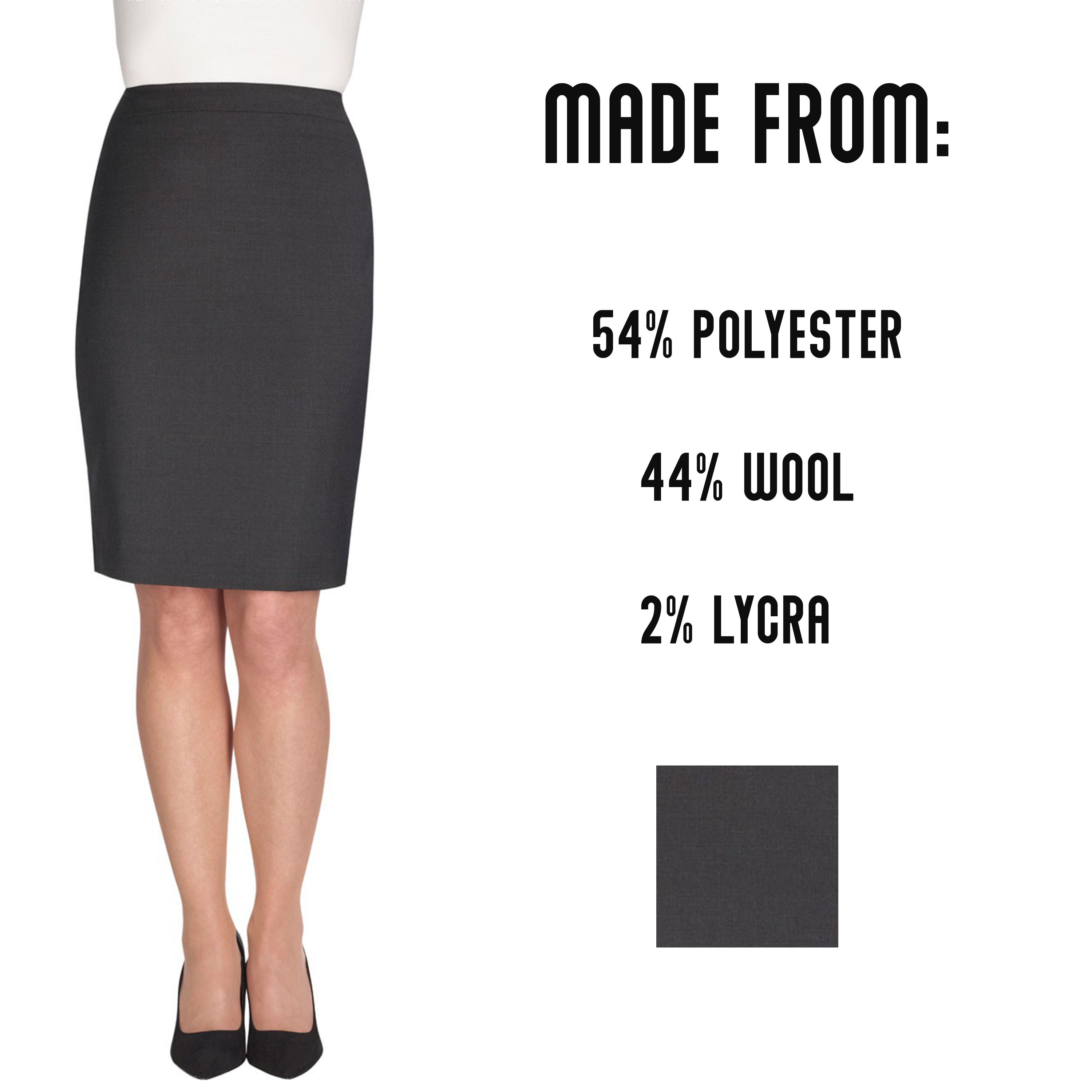 Ladies Womens Formal Skirt Office Wear Workwear Smart Look Business ...