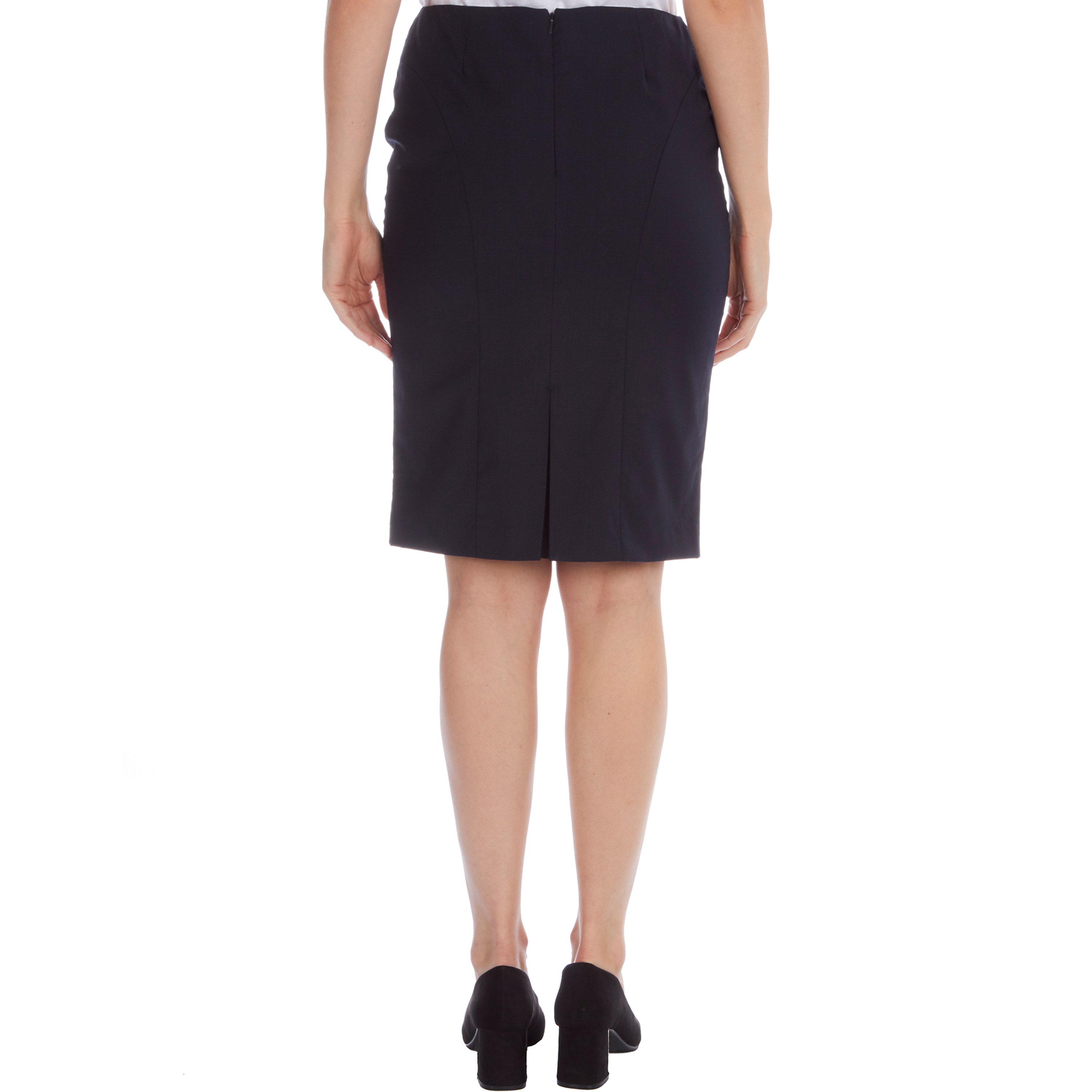 Ladies Womens Formal Skirt Office Wear Workwear Smart Straight Classic ...