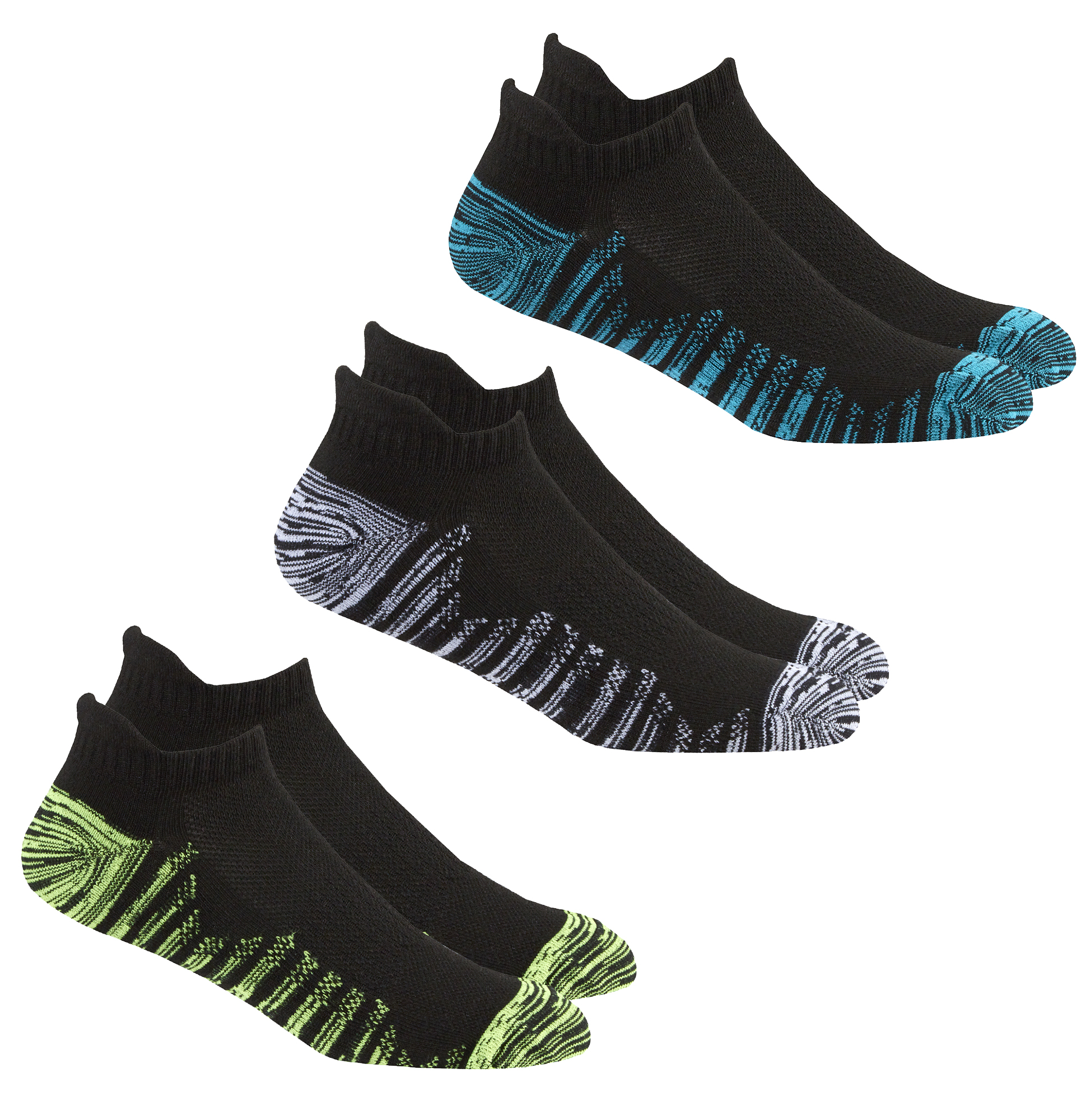Mens Black Socks Running Training Gym Low Cut Socks Liners Cushioned ...