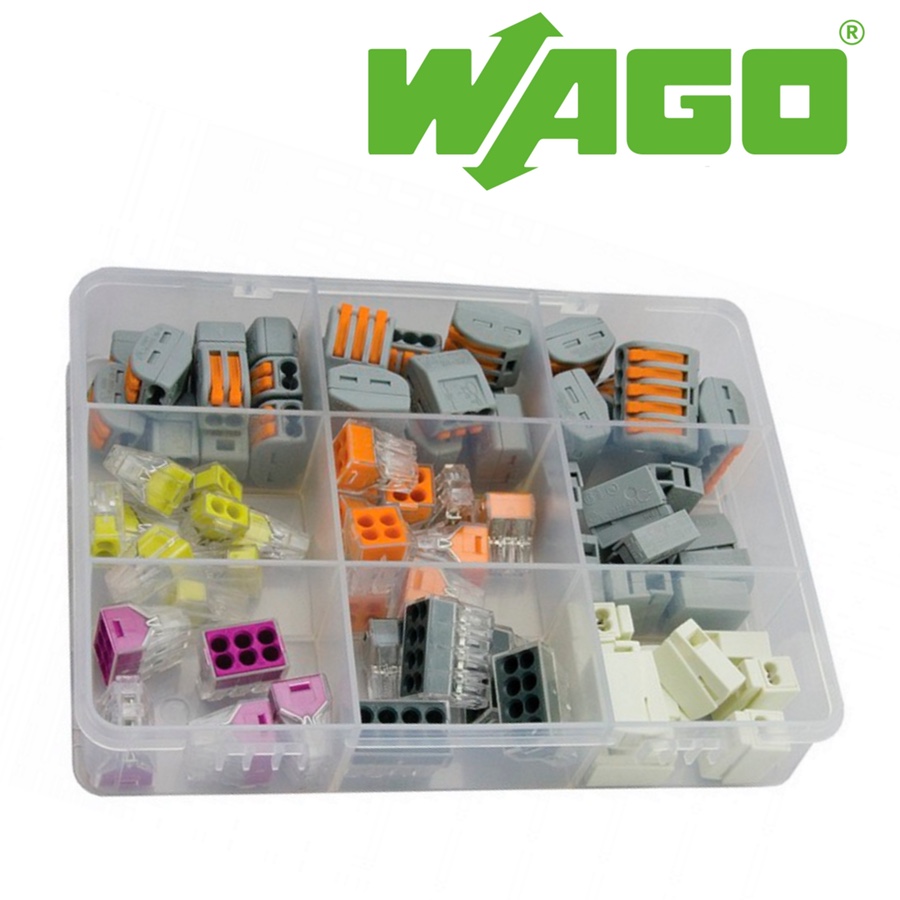 Wago Basic Installation Box Connectors Selection 75 Piece Kit With ...