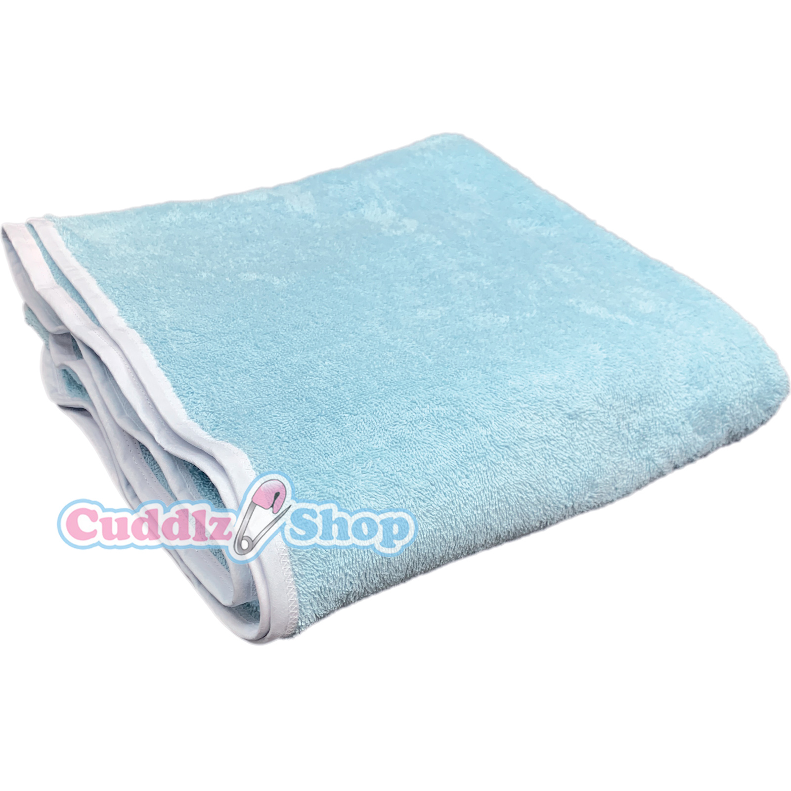 Blue 42x42 Inches 106x106cm Terry Towelling Washable Adult Sized Nappy ...
