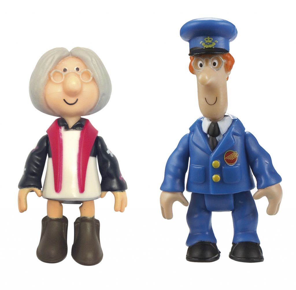 Postman Pat 2 Figura Pack-Ted Glen, PC Selby, Jess, Ajay, Ben Taylor ...
