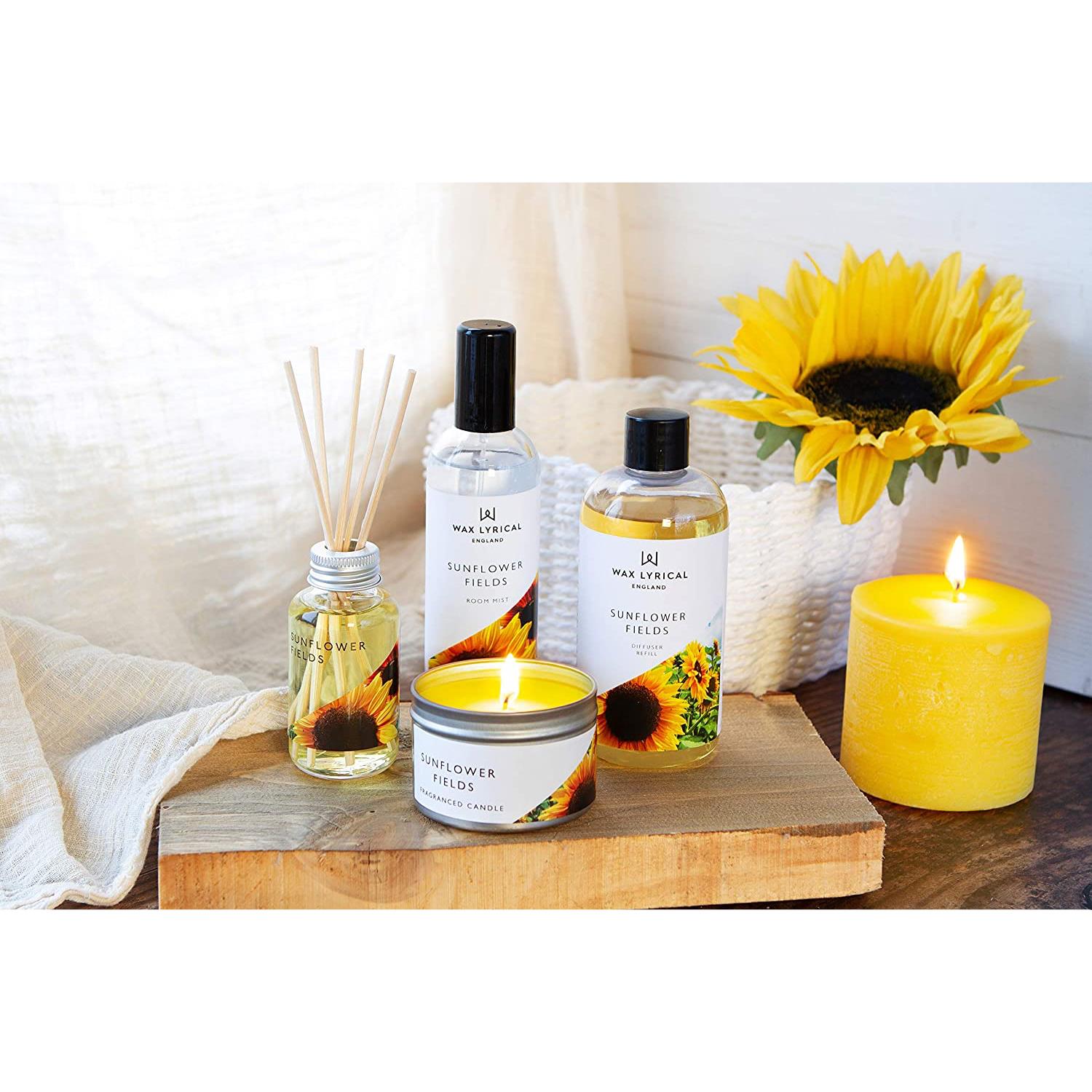 2 X Wax Lyrical Made in England Sunflower Fields Reed Diffuser Refill ...