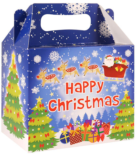 6 Party Food Boxes - Choose From 21 Designs - Lunch Meal Gift Bag ...